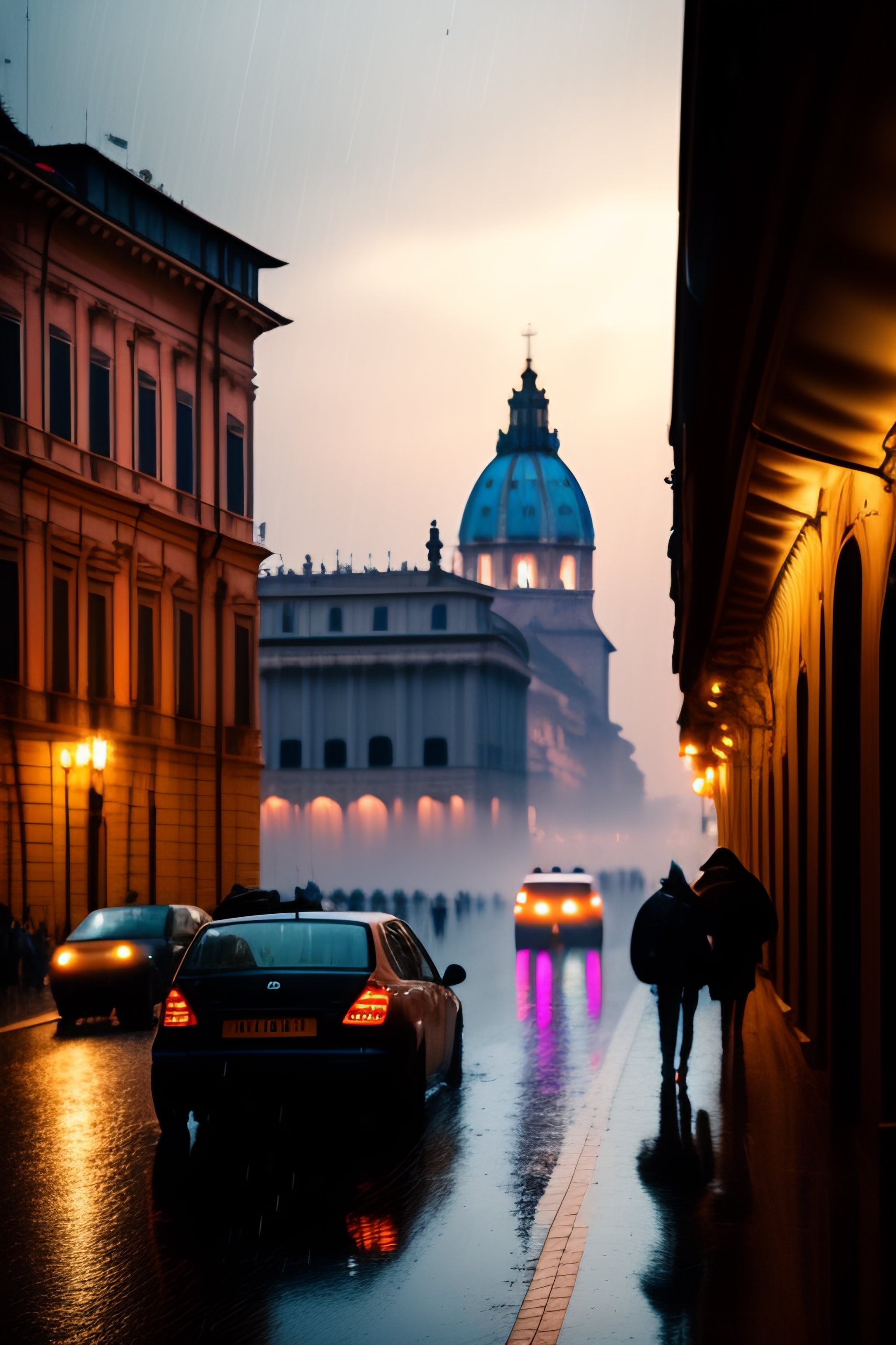 Lexica - A rainy evening in rome