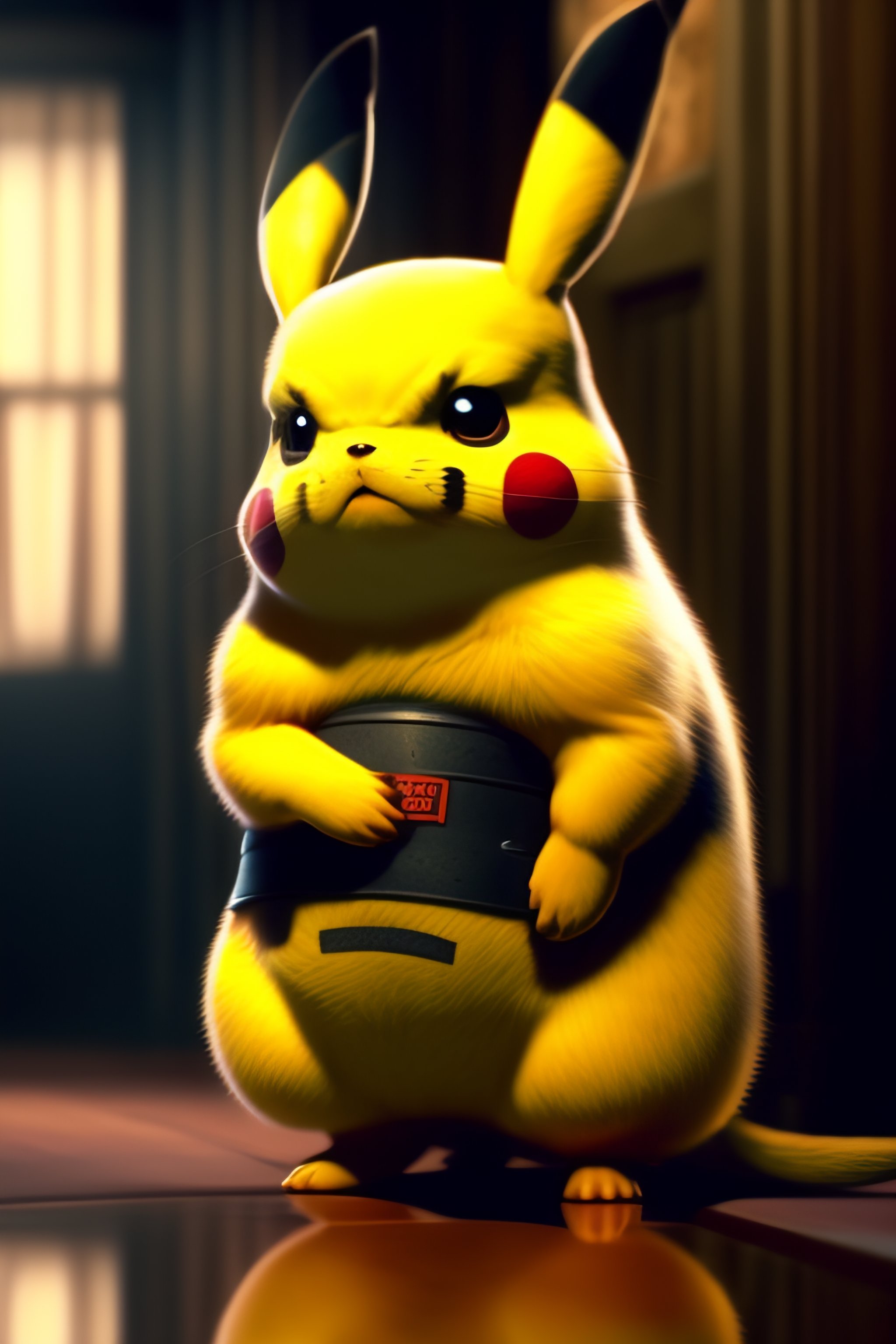 Lexica - Pikachu in the movie Psycho