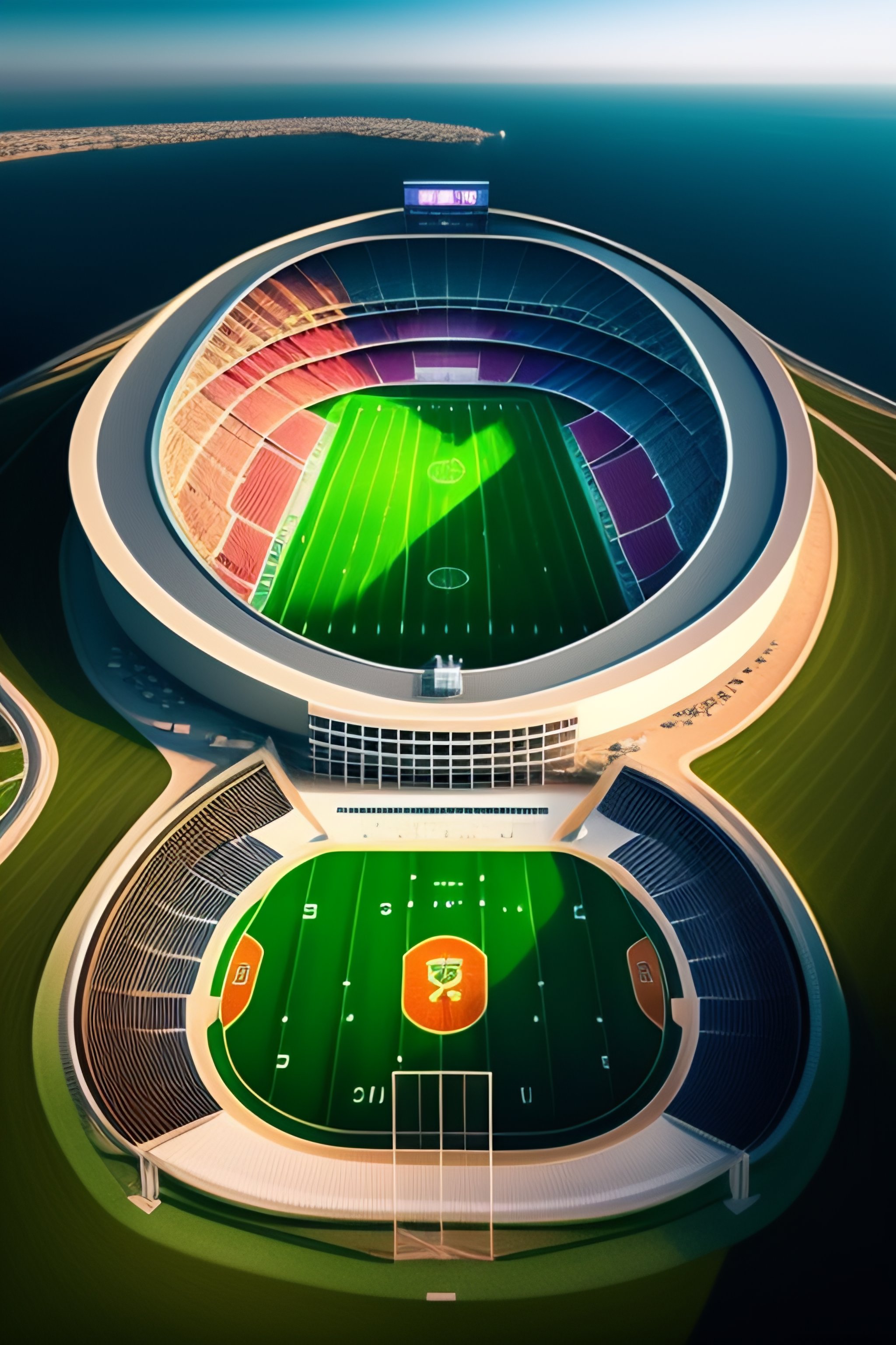 Lexica - Football stadium in Oman in the future