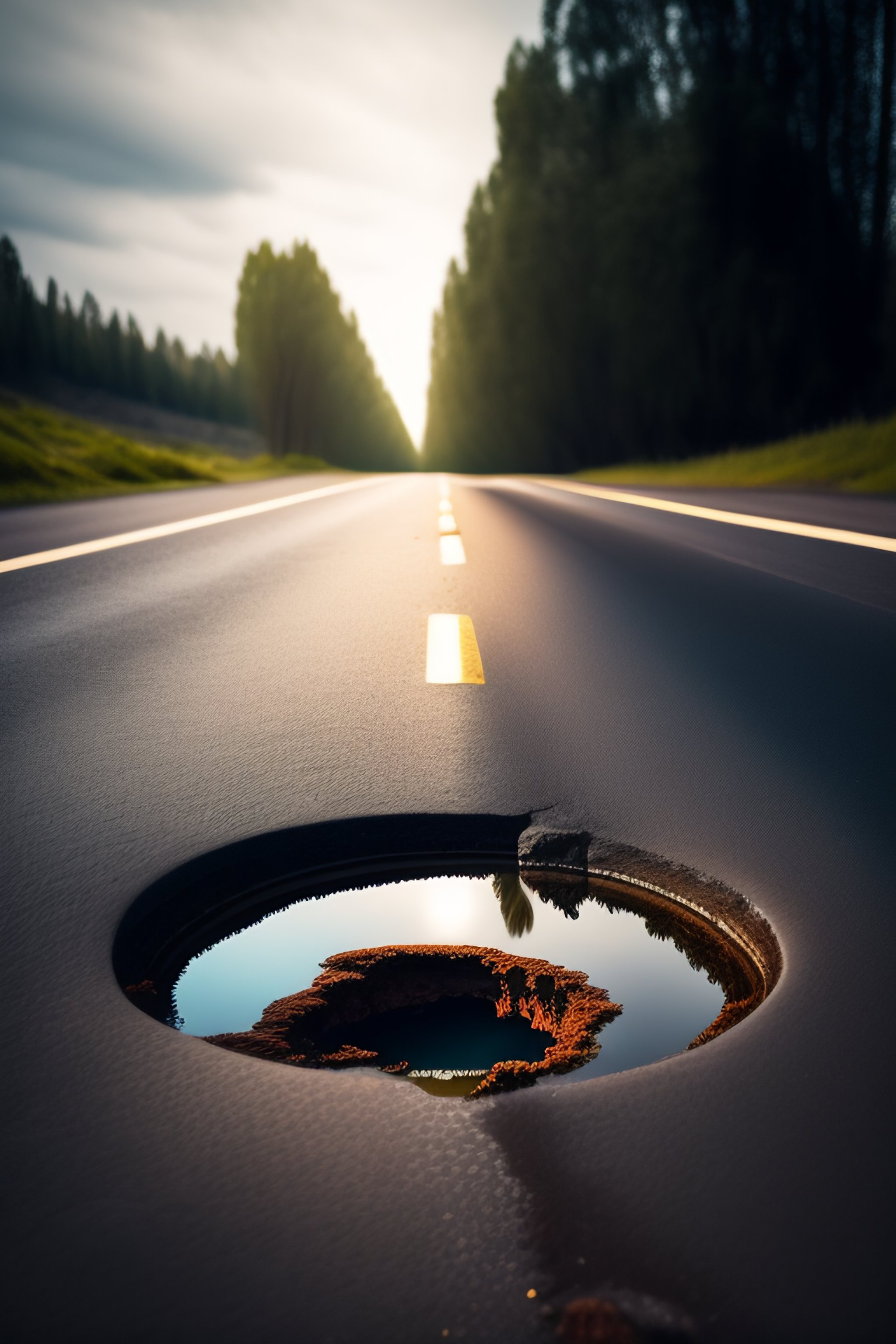 Lexica - A pothole in the middle of the road