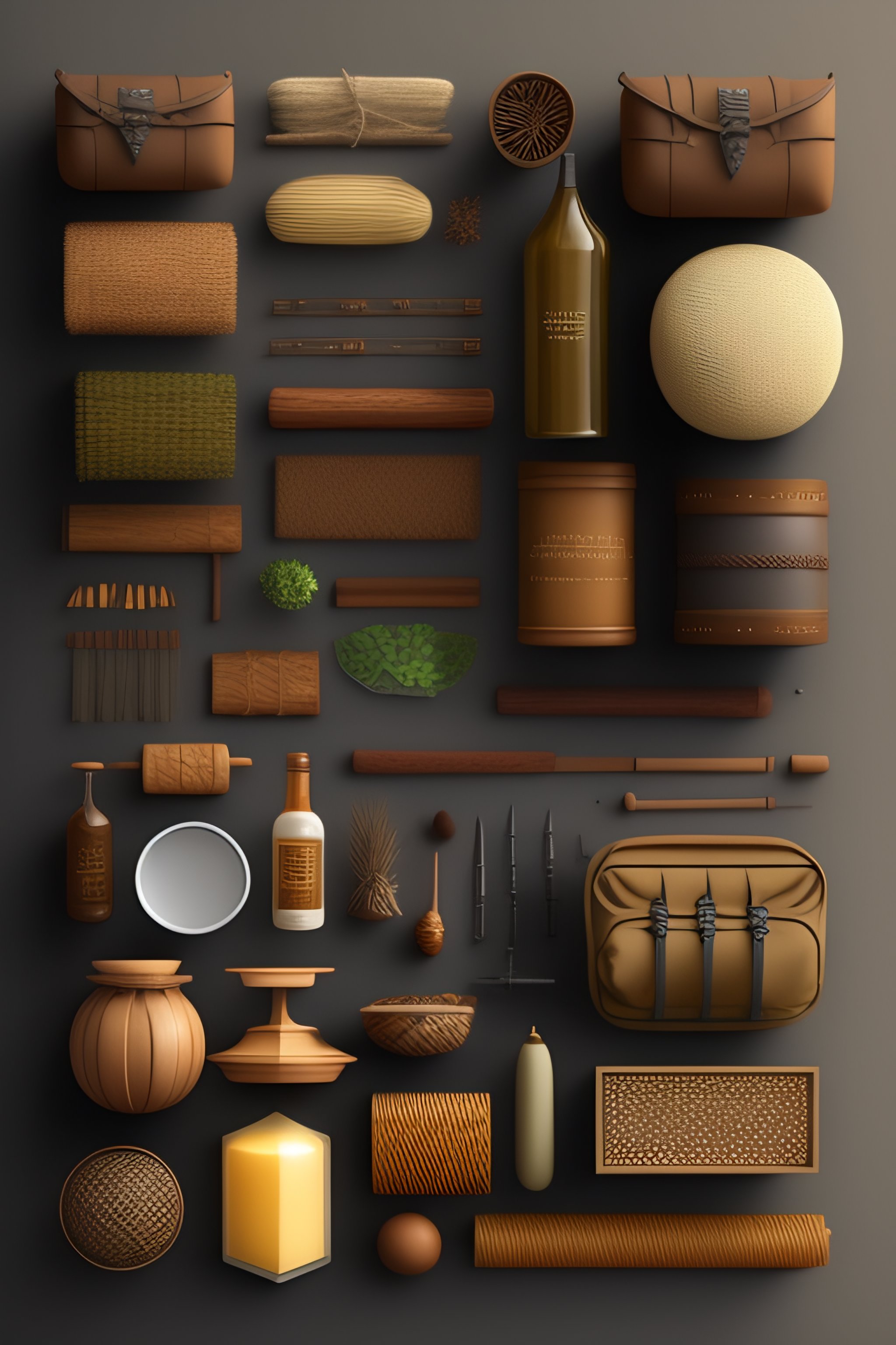 Lexica - Terrorist Costumes and props Knolling Knolling layout Earth ...