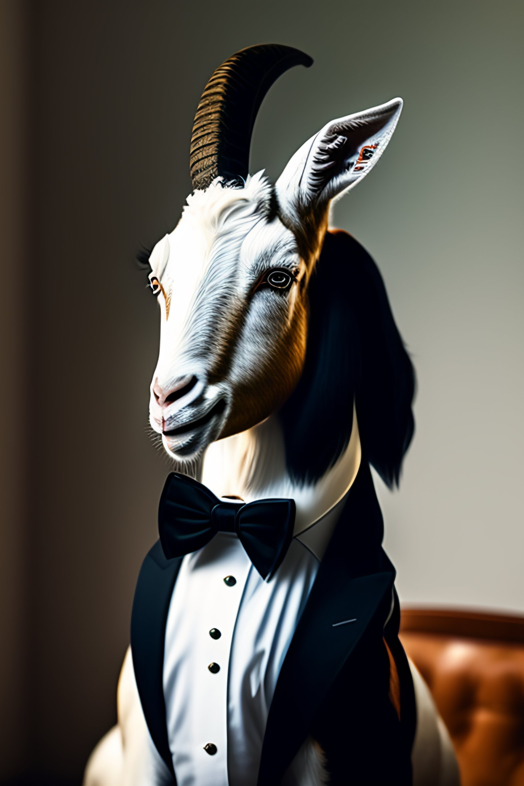 Lexica - Goat in a tuxedo