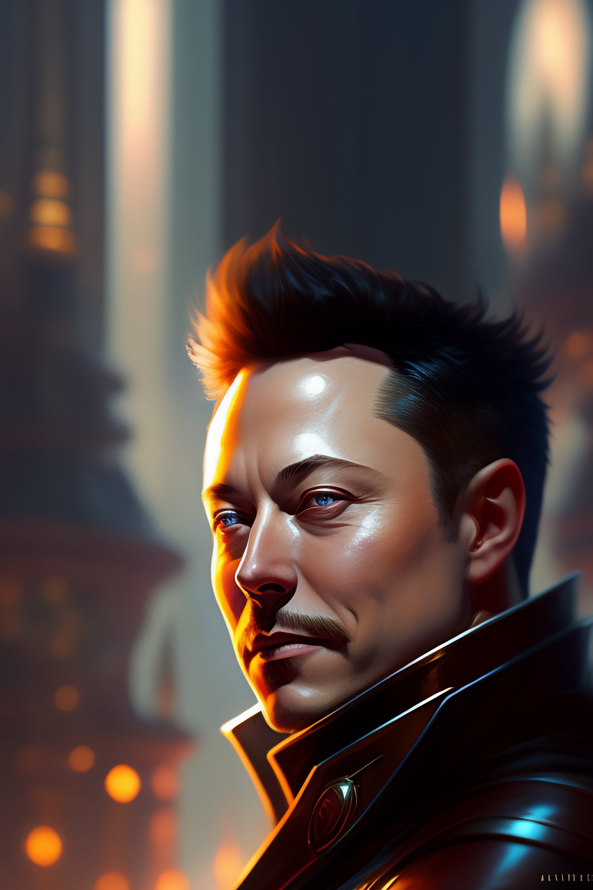 Lexica - Elon musk staring at the camera smirking and laughing, magic ...