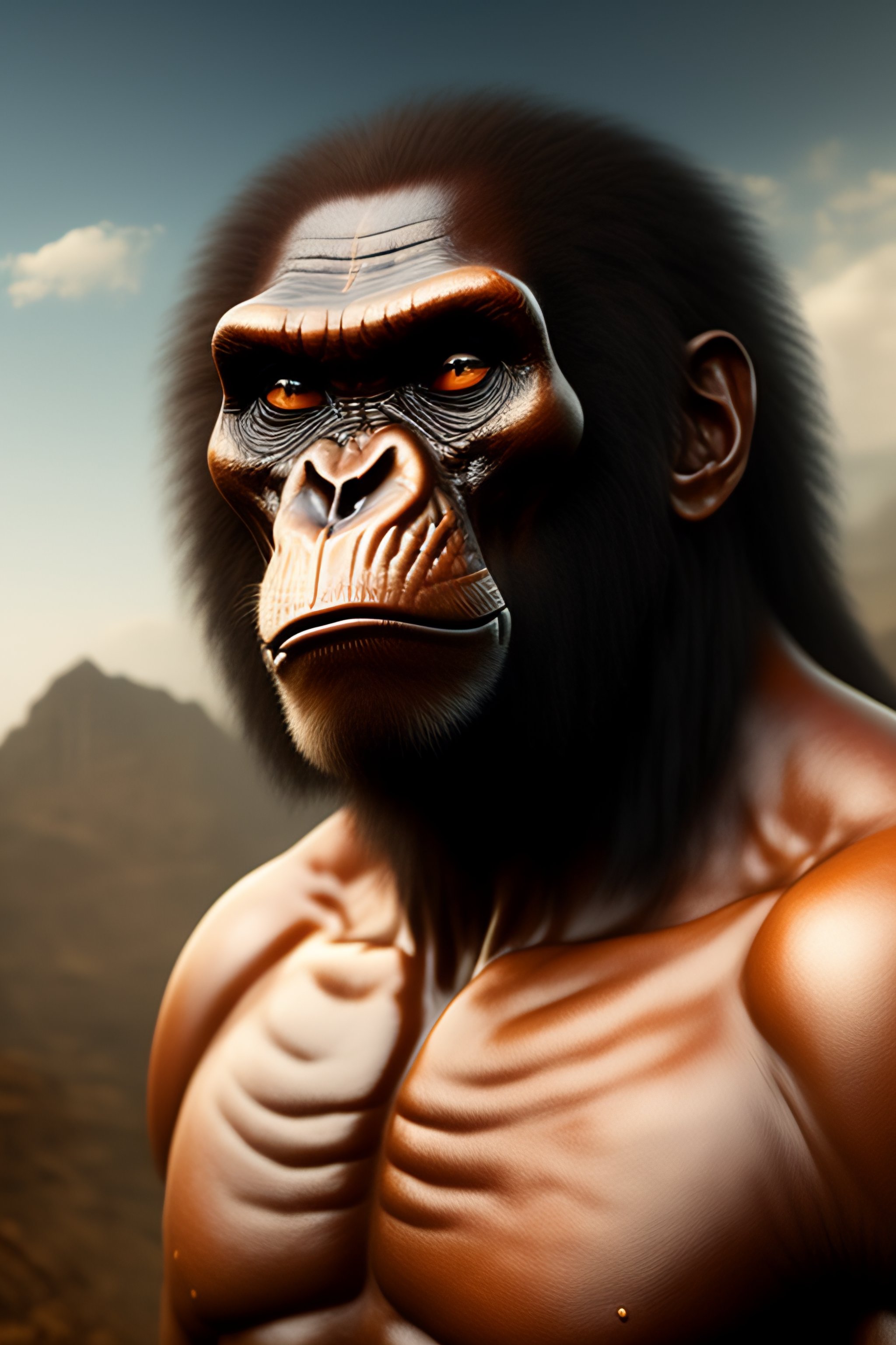 Lexica - Australopithecus afarensis full face