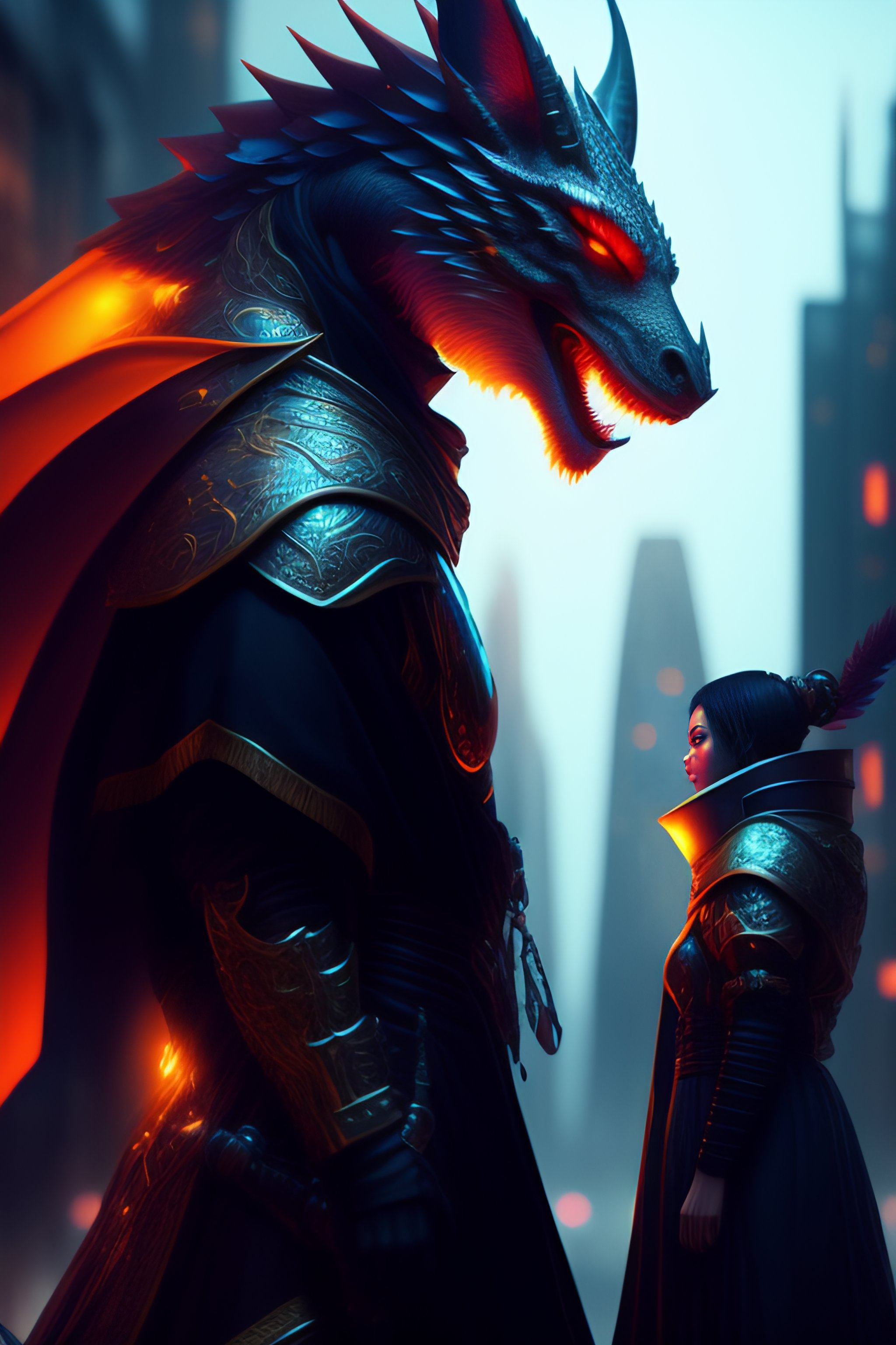 Anthropomorphic Dragon Art