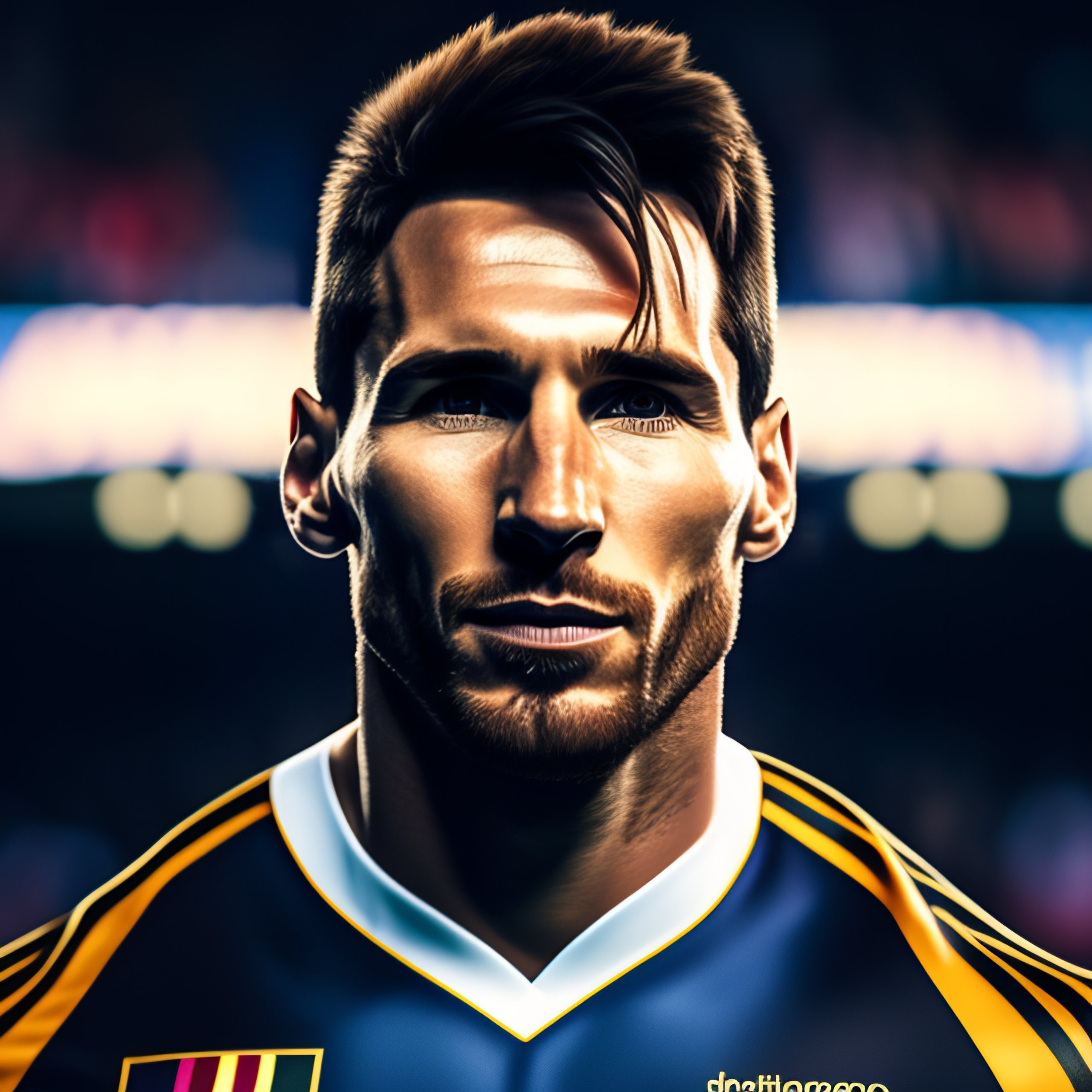 Lexica - Portrait Winning of photography Lionel Messi, 4K Detailed