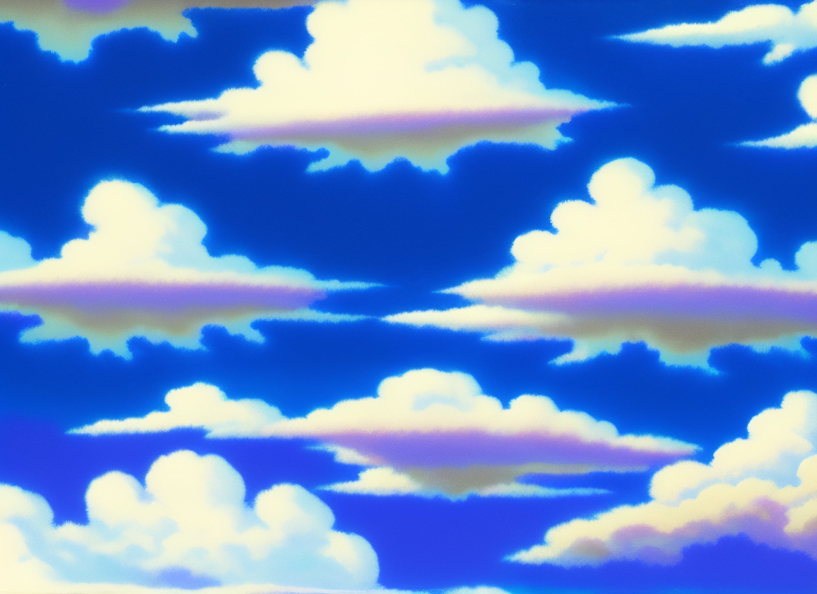 Lexica - Up close picture of the sky with clouds, illustration by ken ...