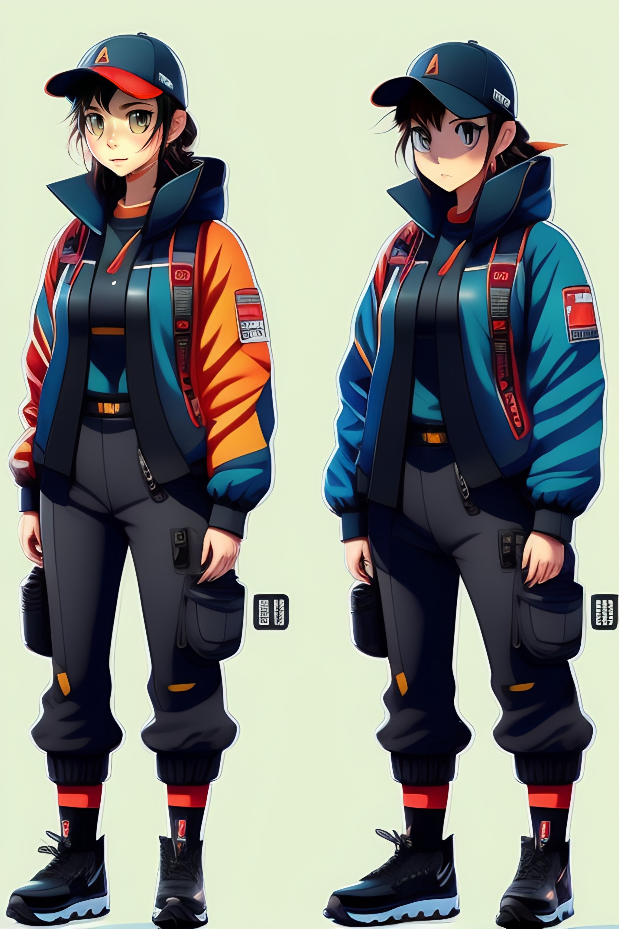 Lexica - Pokemon trainer in techwear clothes by Ken Sugimori