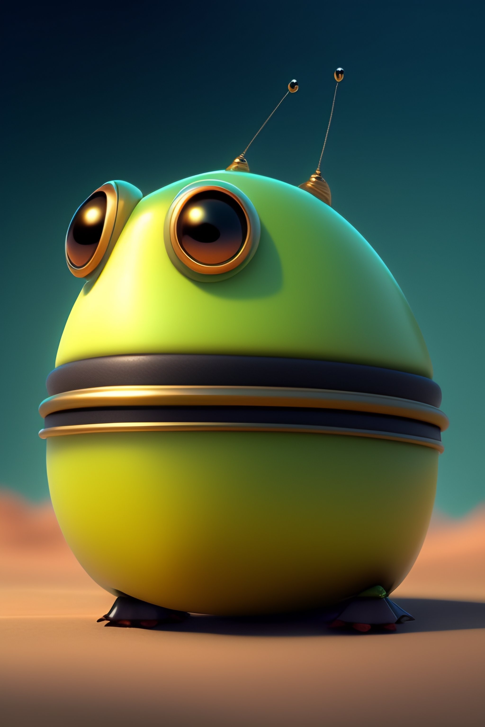 Lexica - Robot slug, disney pixar style, cute