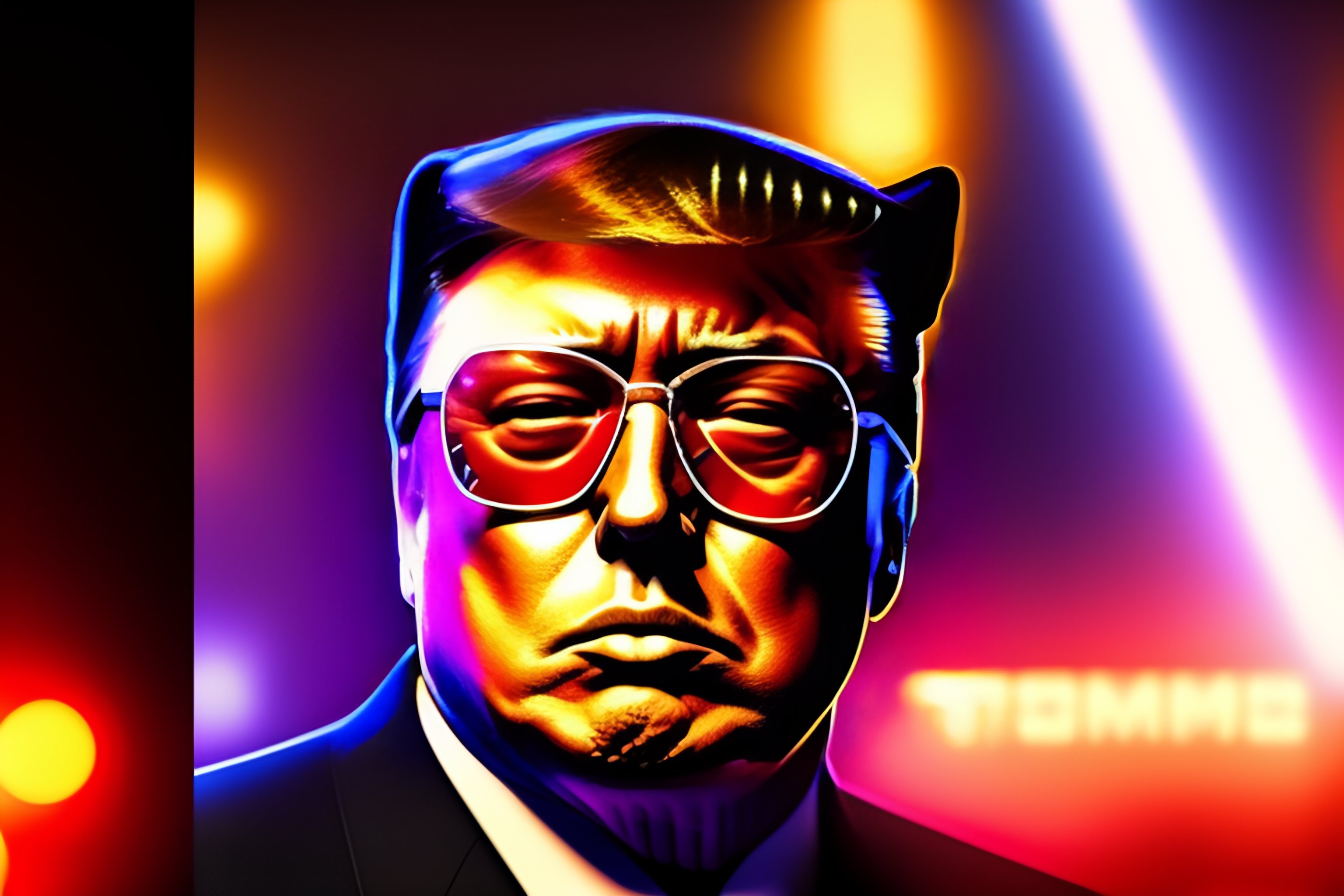 Lexica - Elon musk ,donald trump ,kayne west with sunglasses ,shiba inu ...
