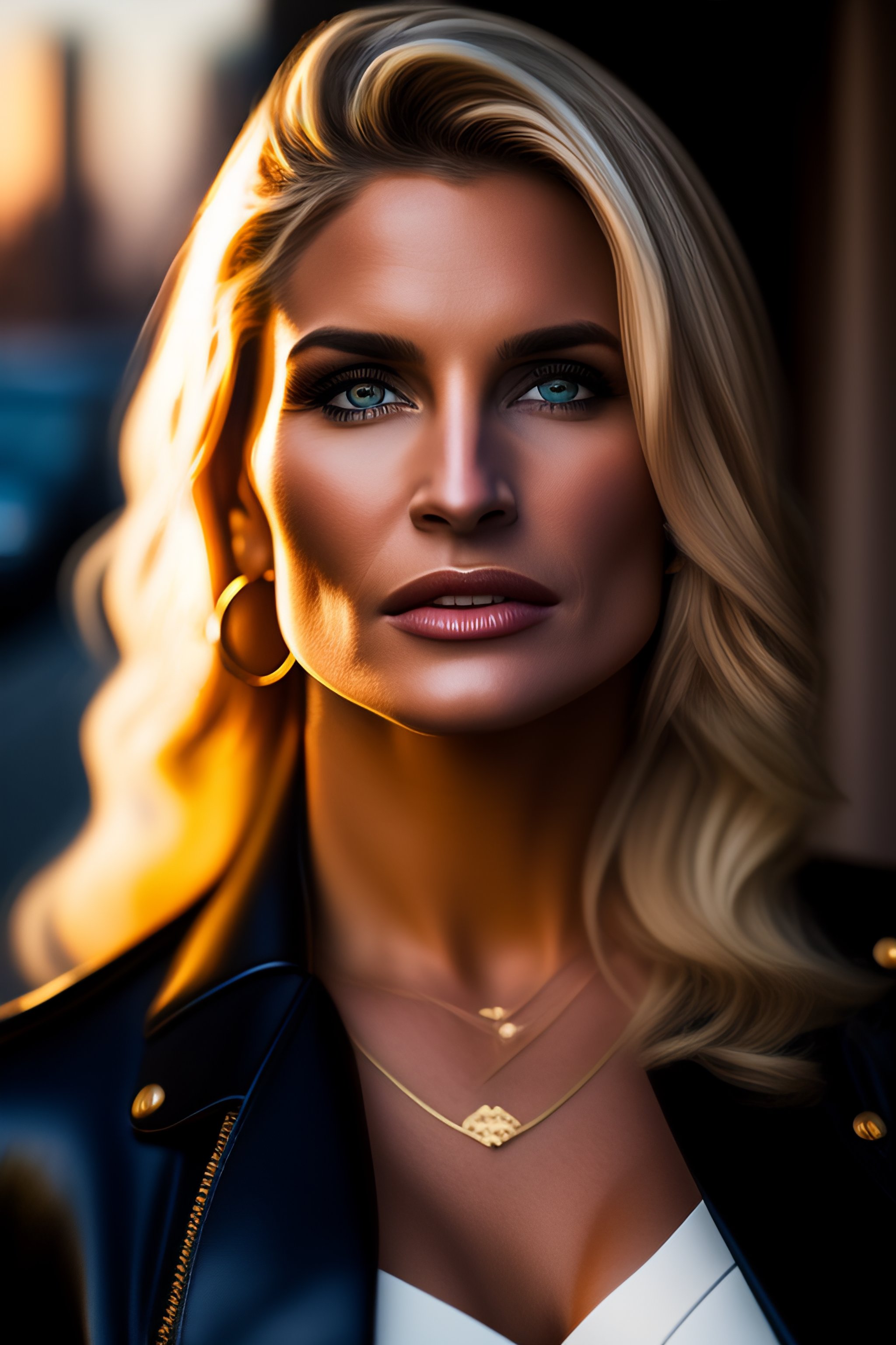 Lexica - A highly detailed cinematic headshot photograph of a beautiful ...