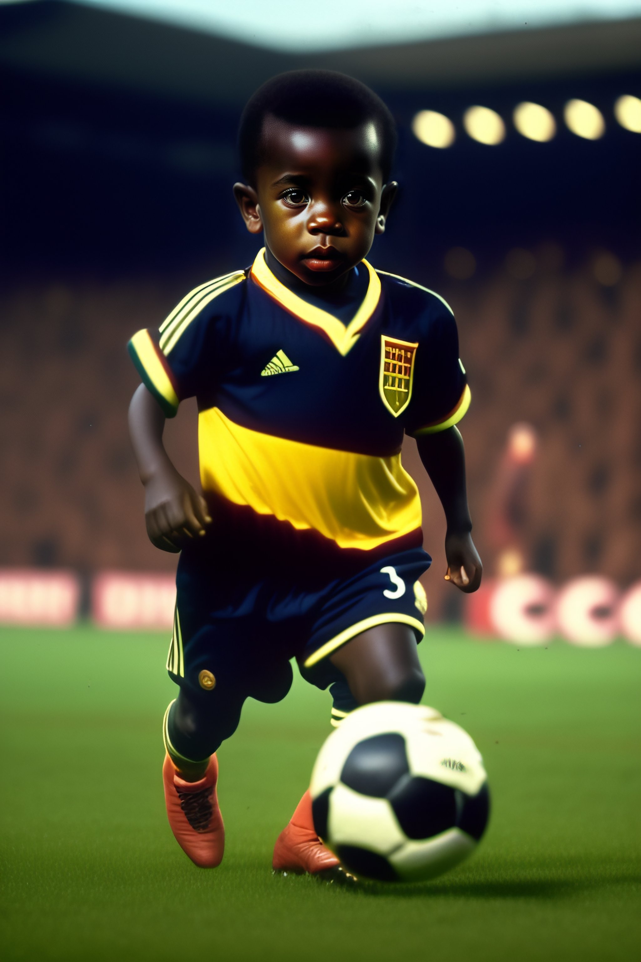 Lexica - Pelé baby, realistic