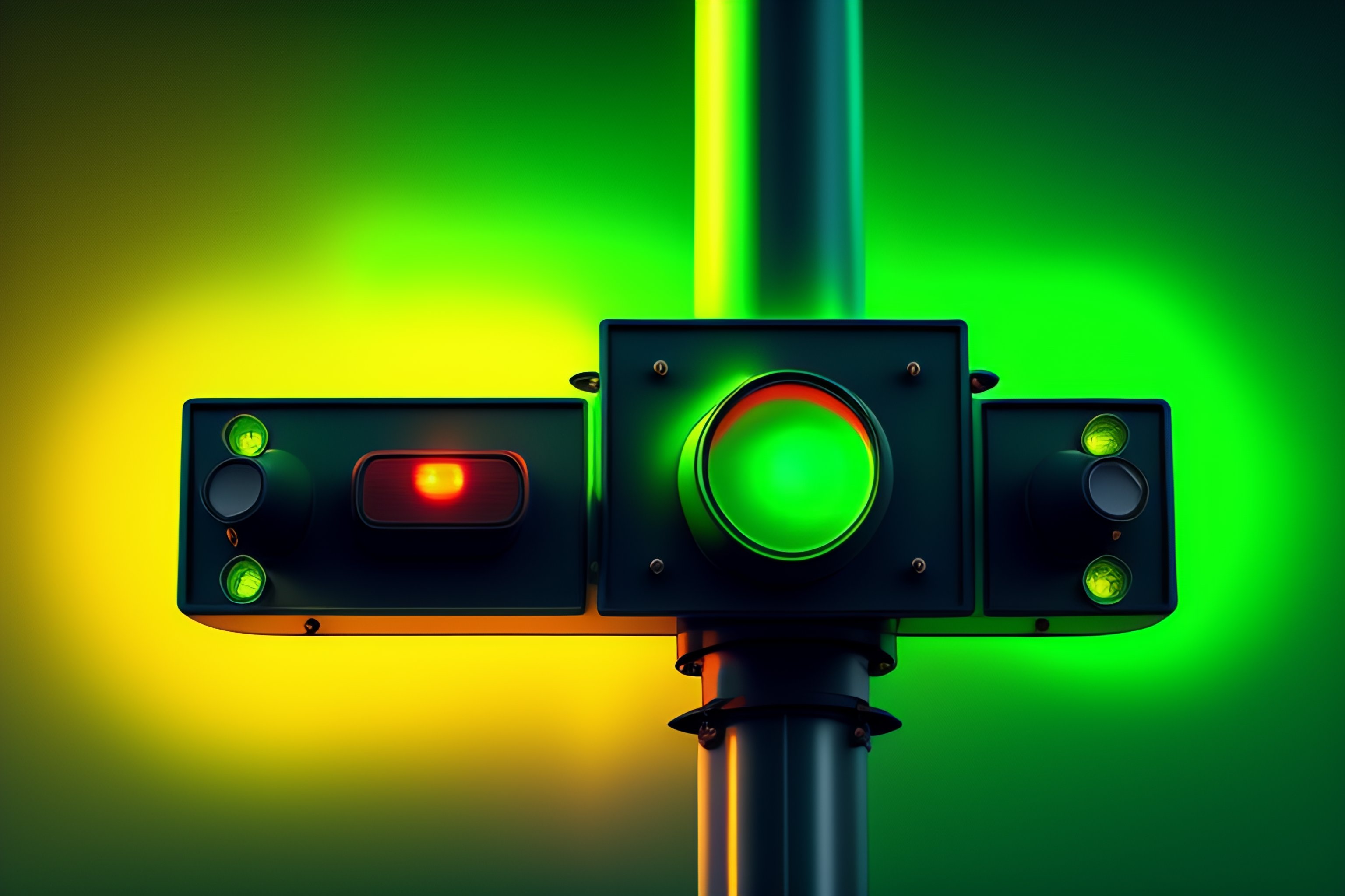 Lexica - Embellished green light traffic signal, 8k, expansive ...