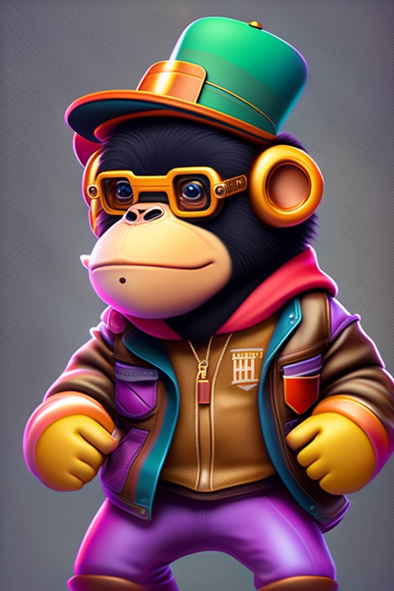 Lexica - A cool, funk style monkey representing hip hop music
