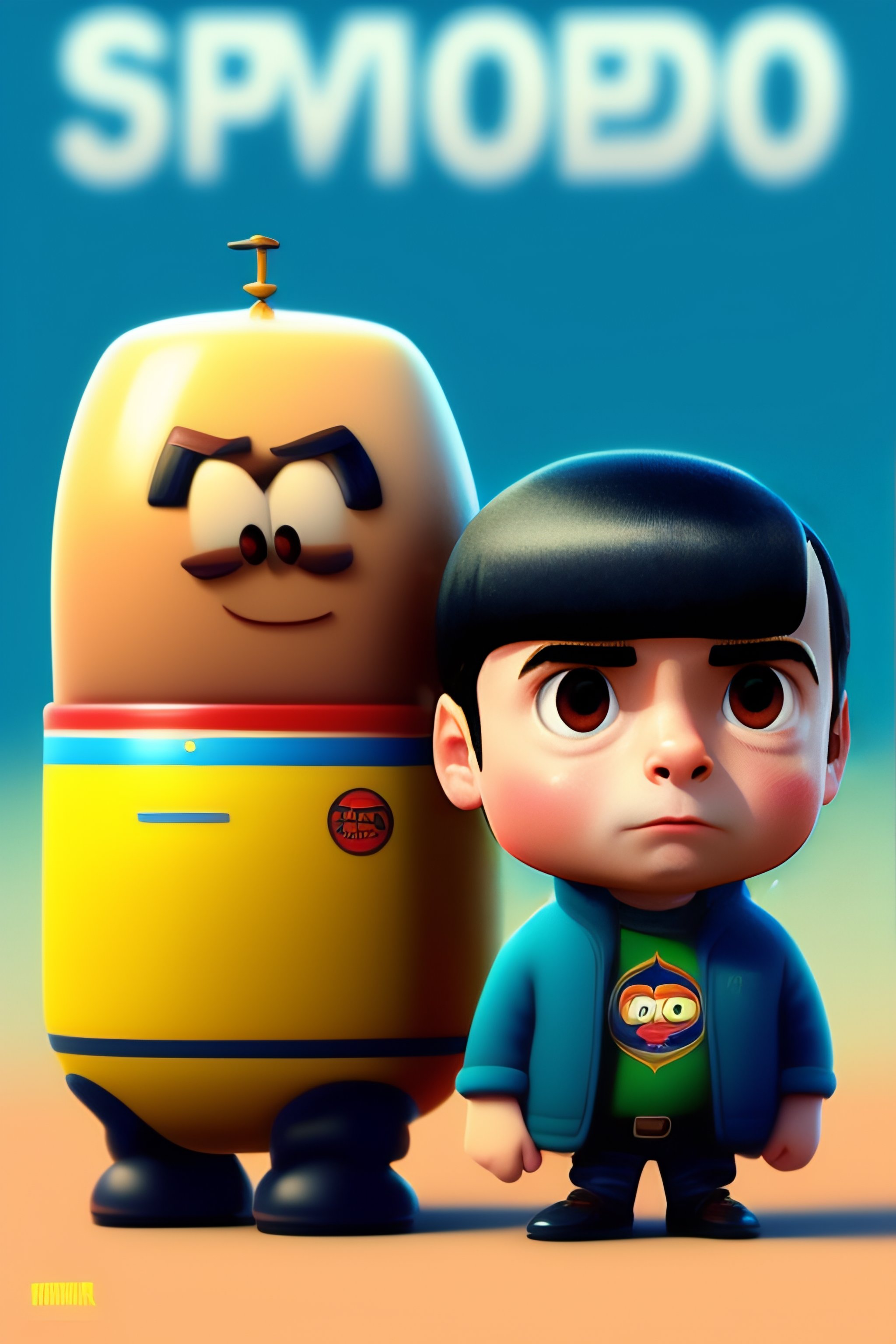 Lexica - Sheldon cooper style pixar cartoon