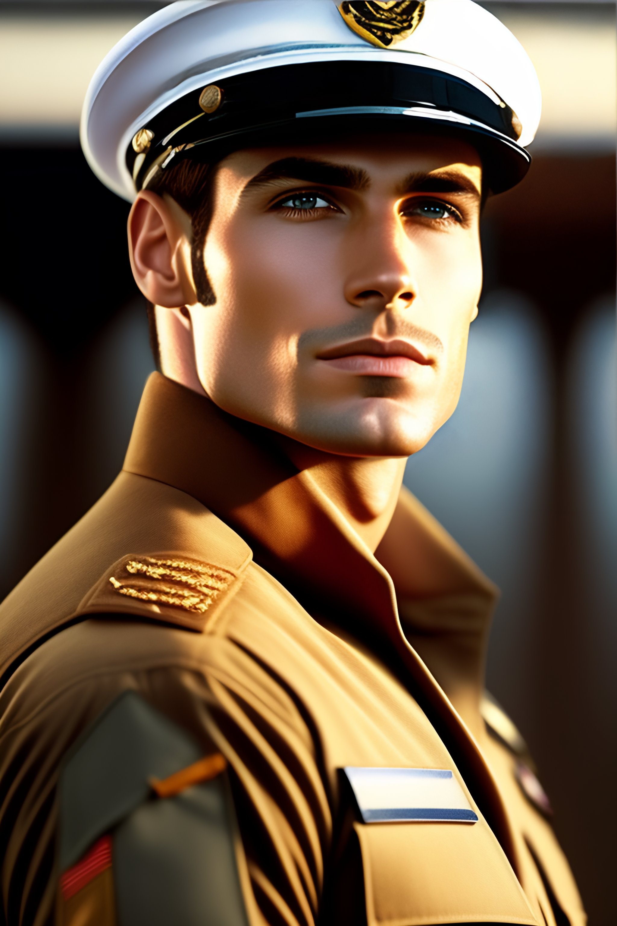 Lexica - Us navy lieutenant male, large brown eyes, medium build, sandy ...