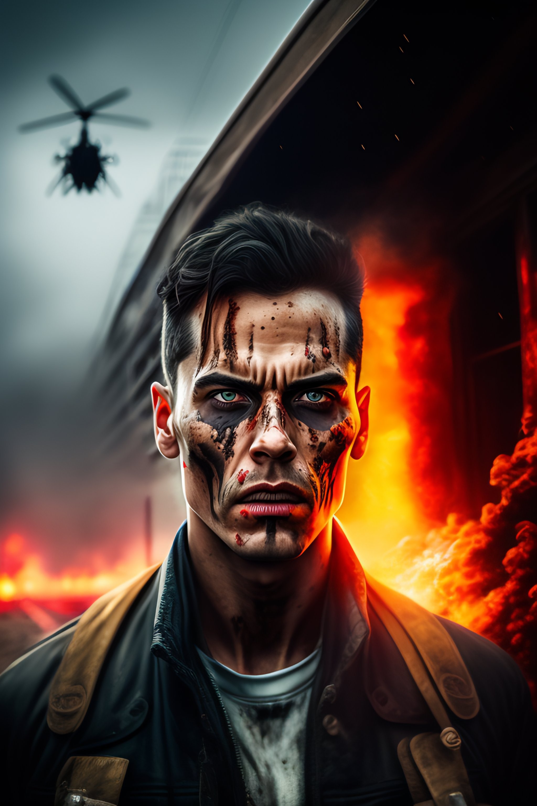 Lexica - Portrait of a zombie in the apocalypse