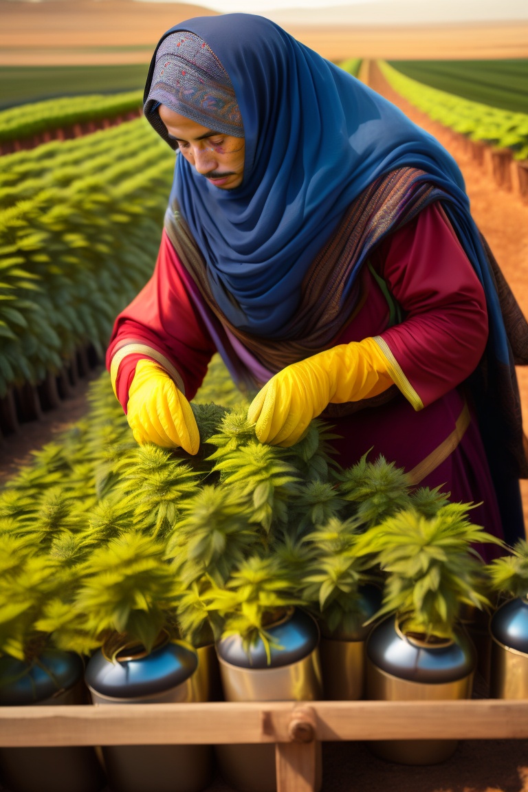 Lexica - A FARMER IN NORTHERN MOROCCO WORKING ON HIS CANNABIS FIELD ...