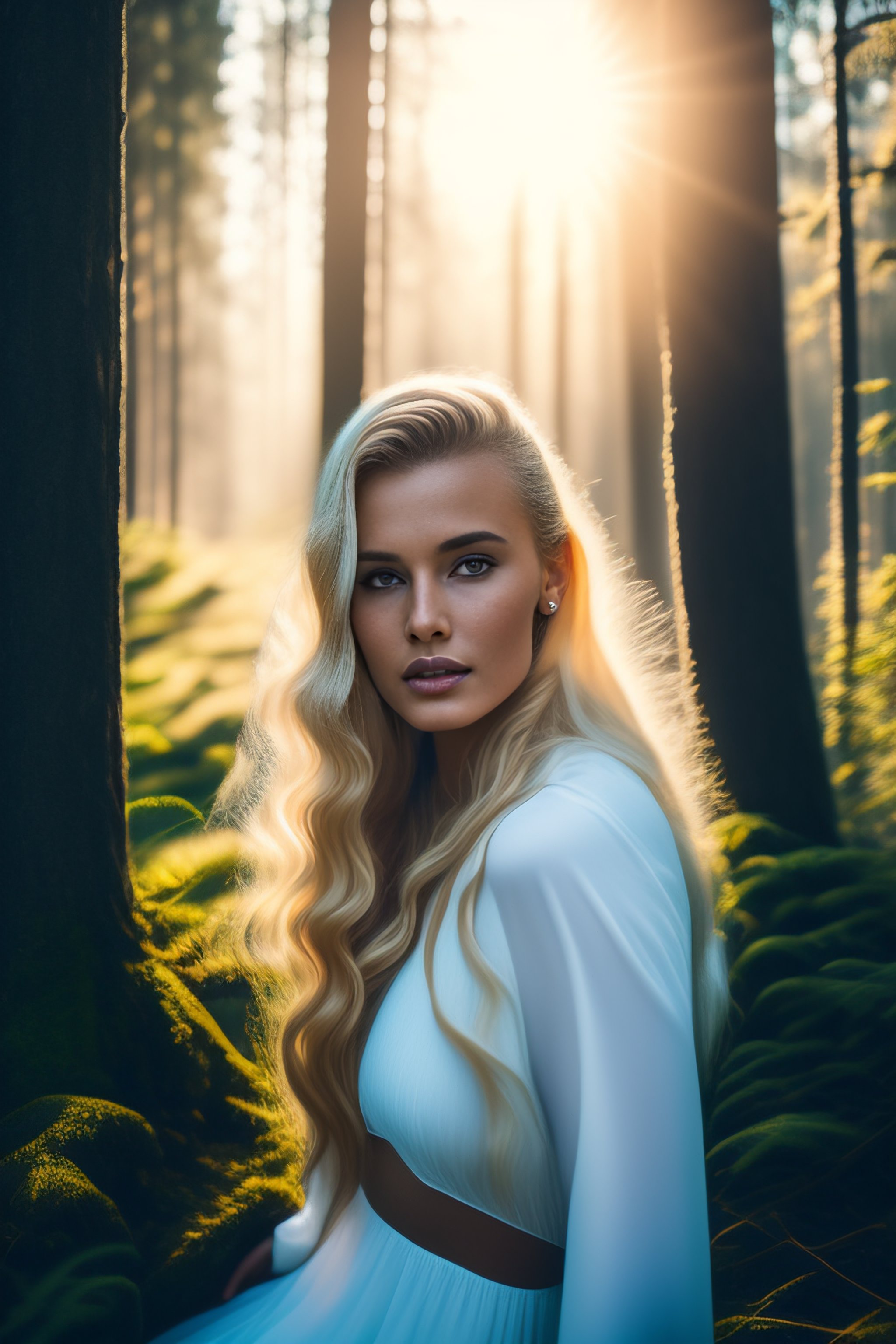 Lexica - Beautiful young 22 year old Norwegian woman, lying in a forest ...