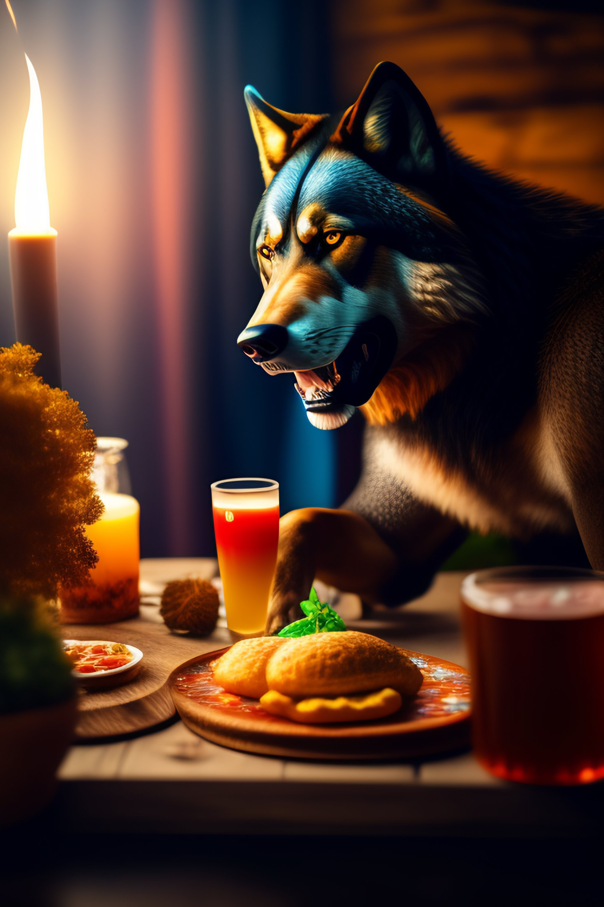 Lexica - Country kindergarten werewolf party , eating realistic free ...