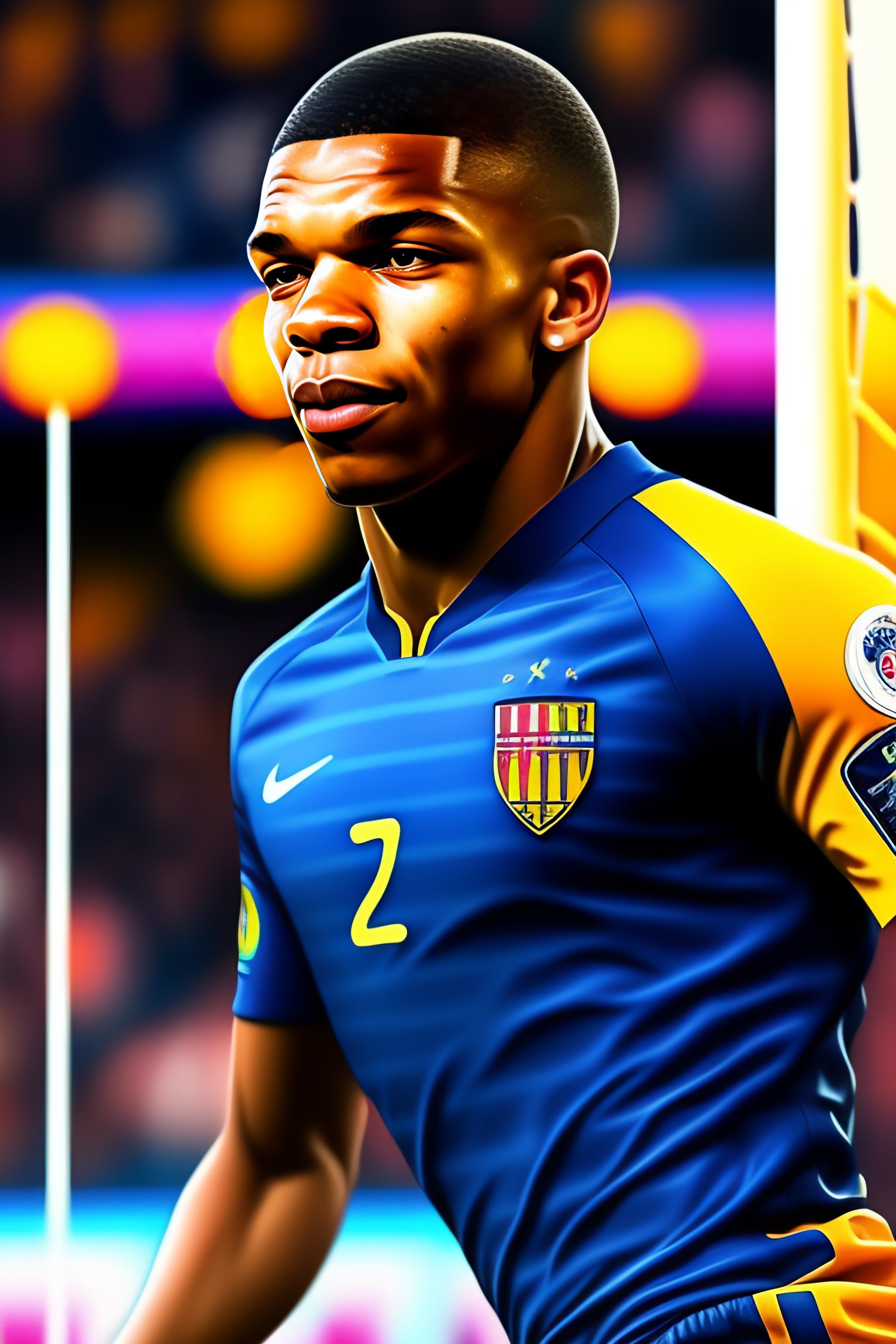 Lexica - A well-drawn extremely intricate Mbappe