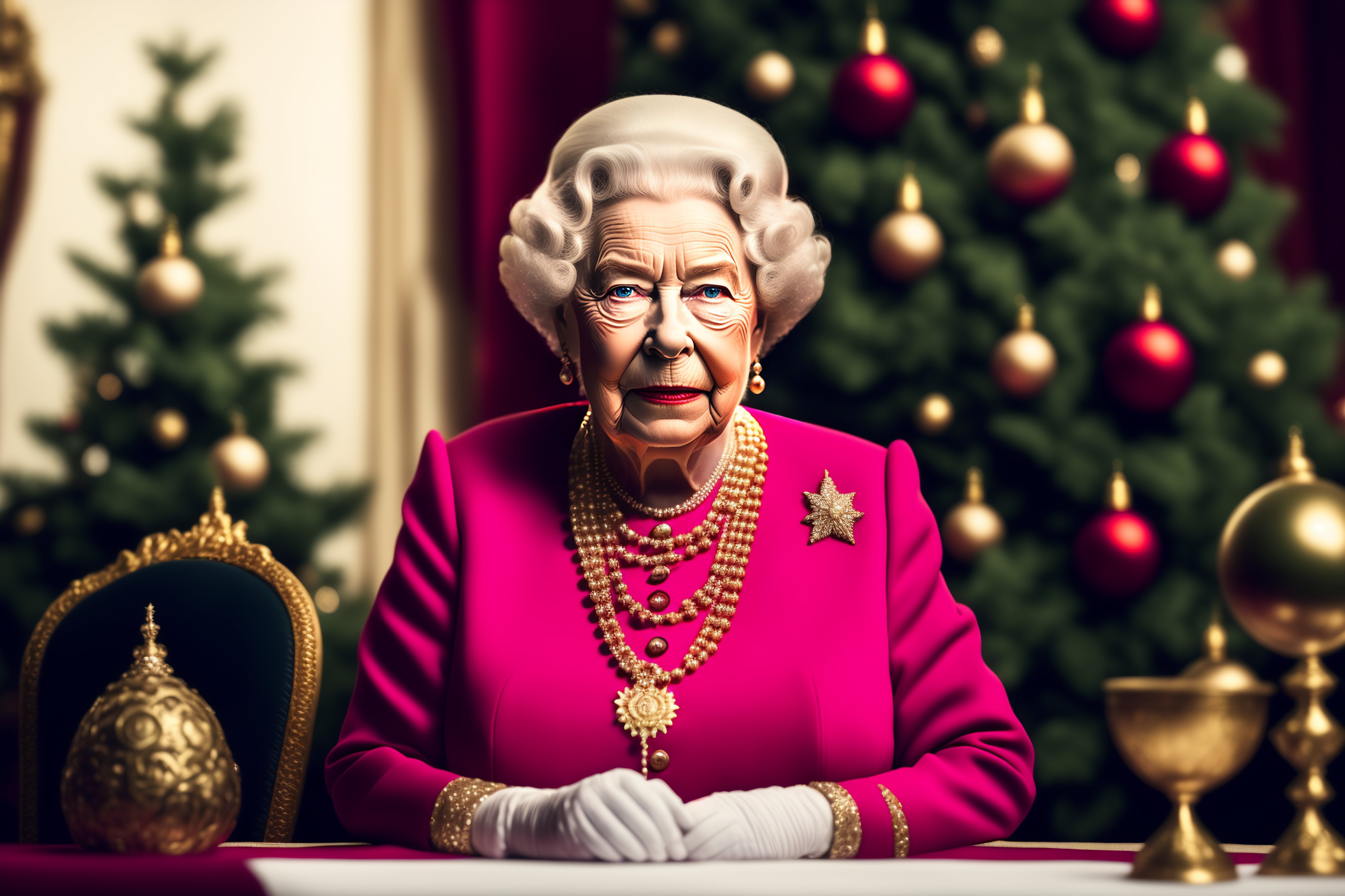 Lexica - 96 year old Queen Elizabeth II addresses the nation, 2022 ...