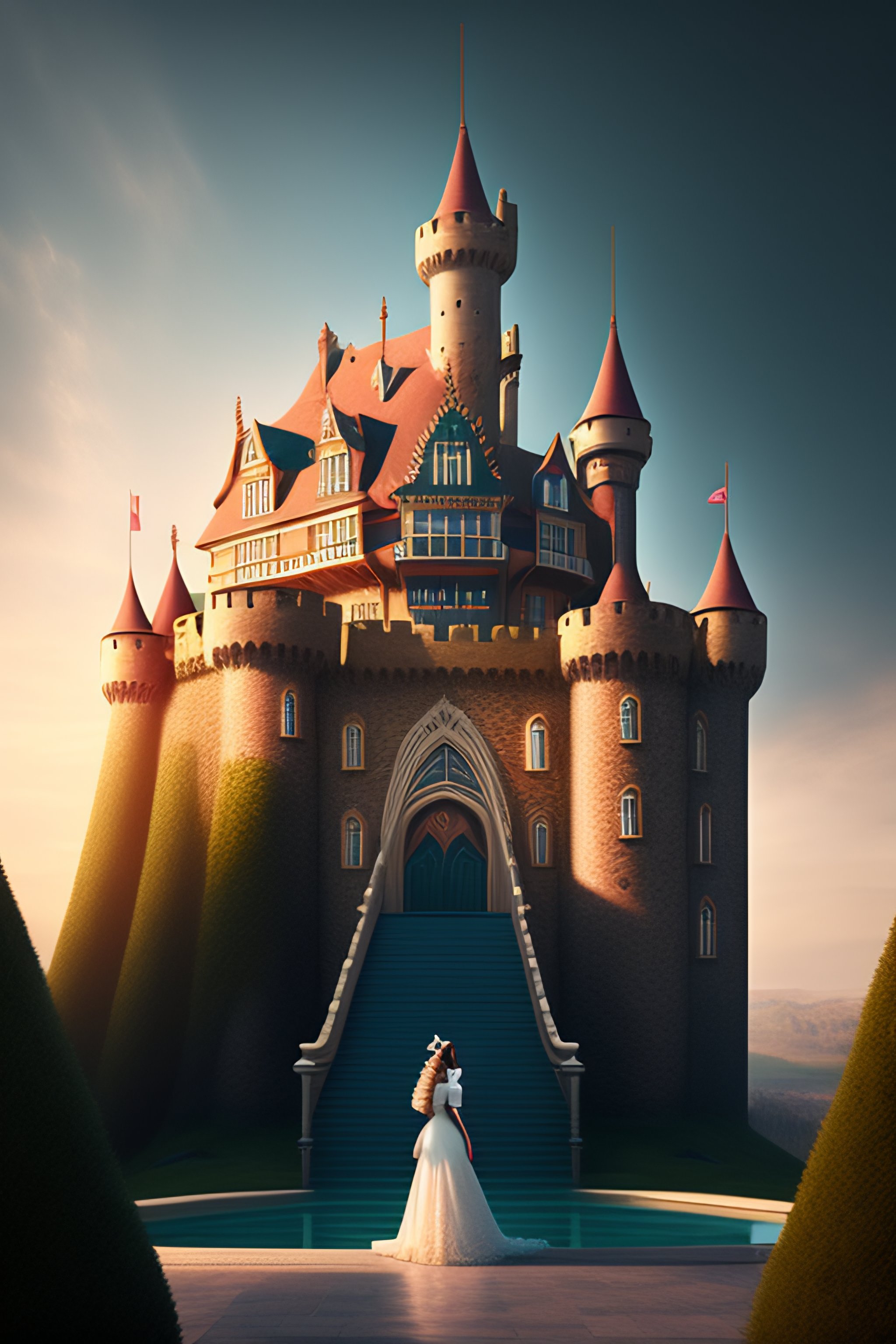 Lexica - Castle with princess clara