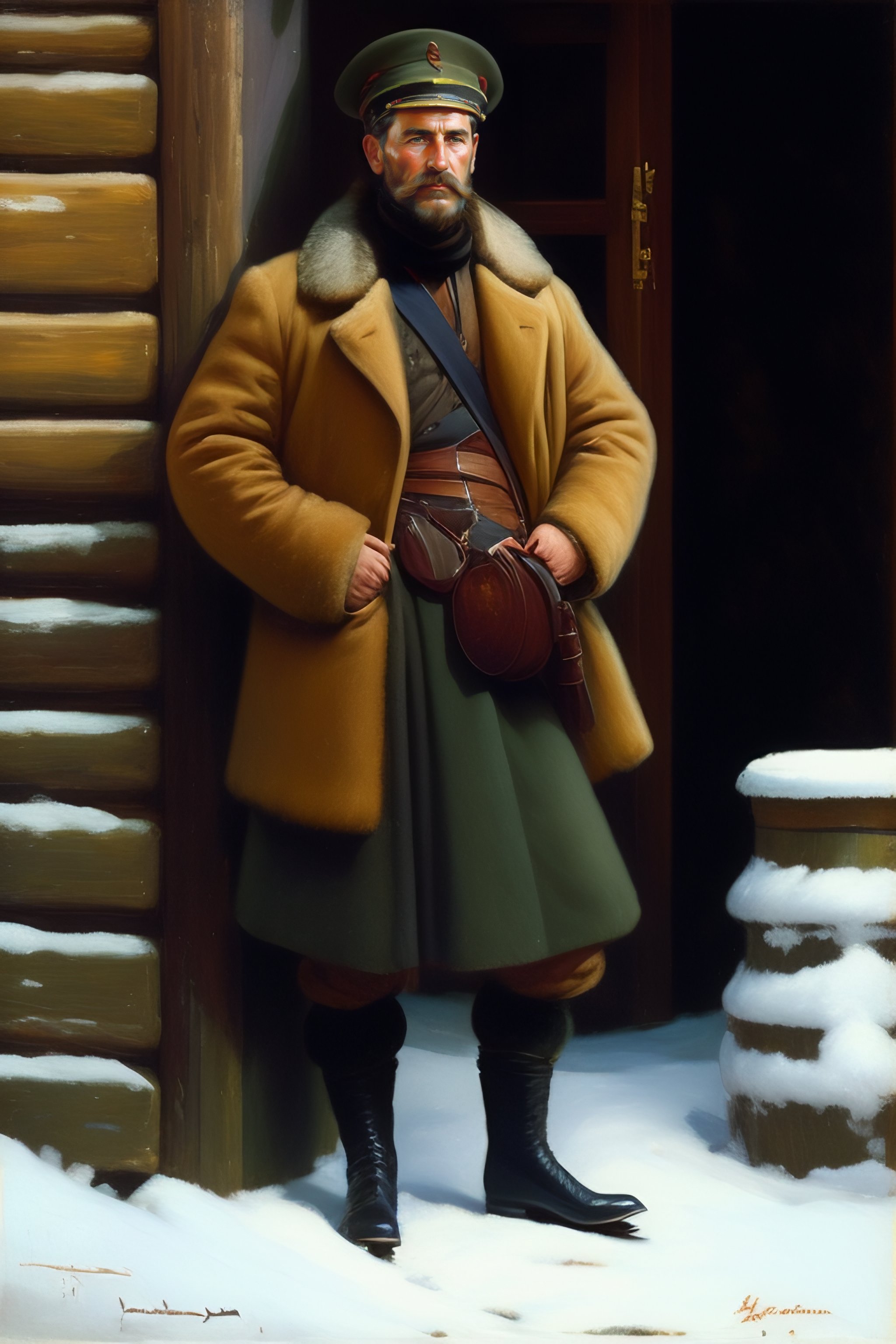 Lexica - Porter of Gilyarovsky in the style of Serov V.A.