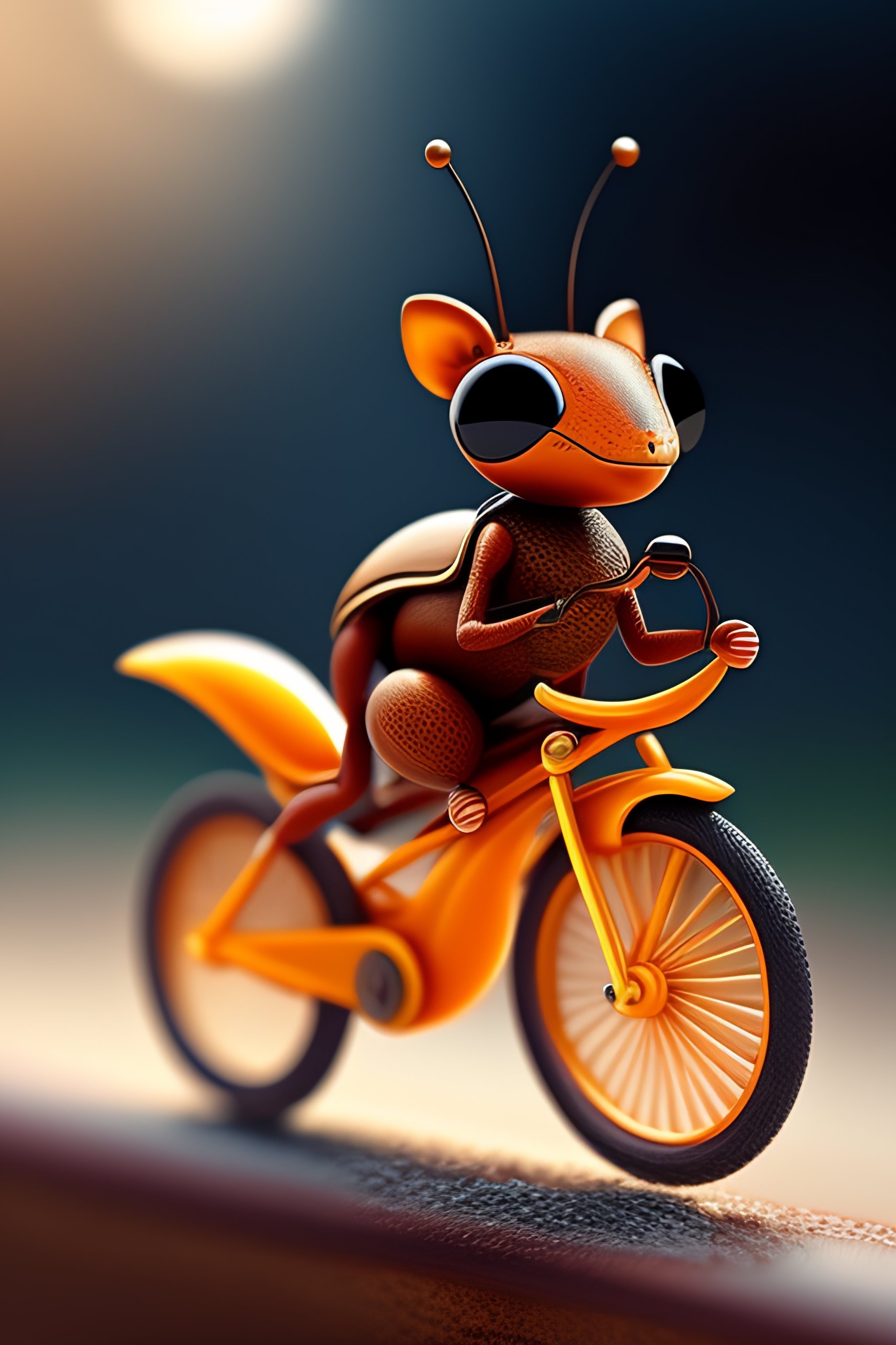 Lexica - Ant riding a bike