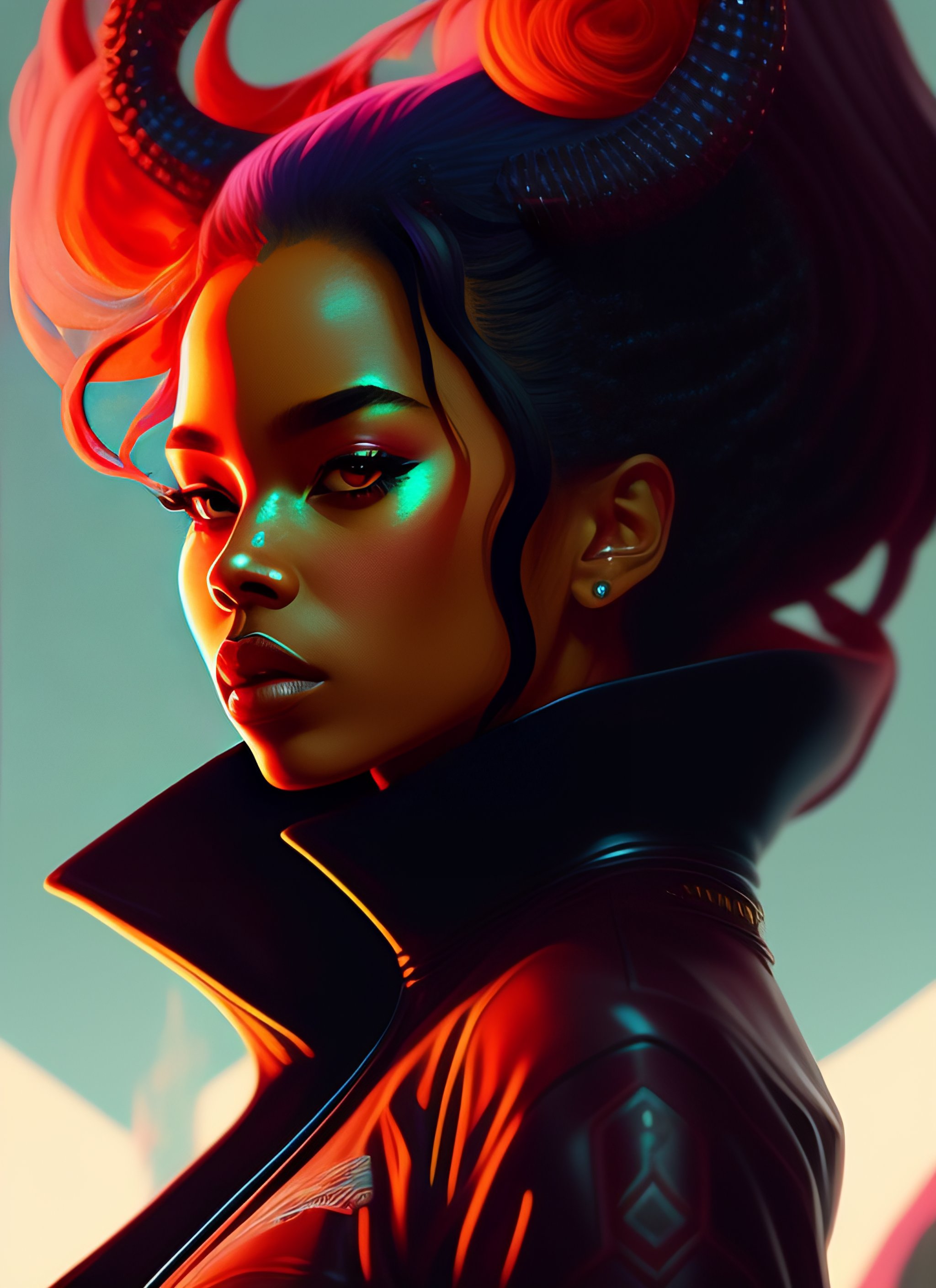 Lexica - Demon girl, trending on artstation, line art, by josan gonzalez and tomer hanuka and ...