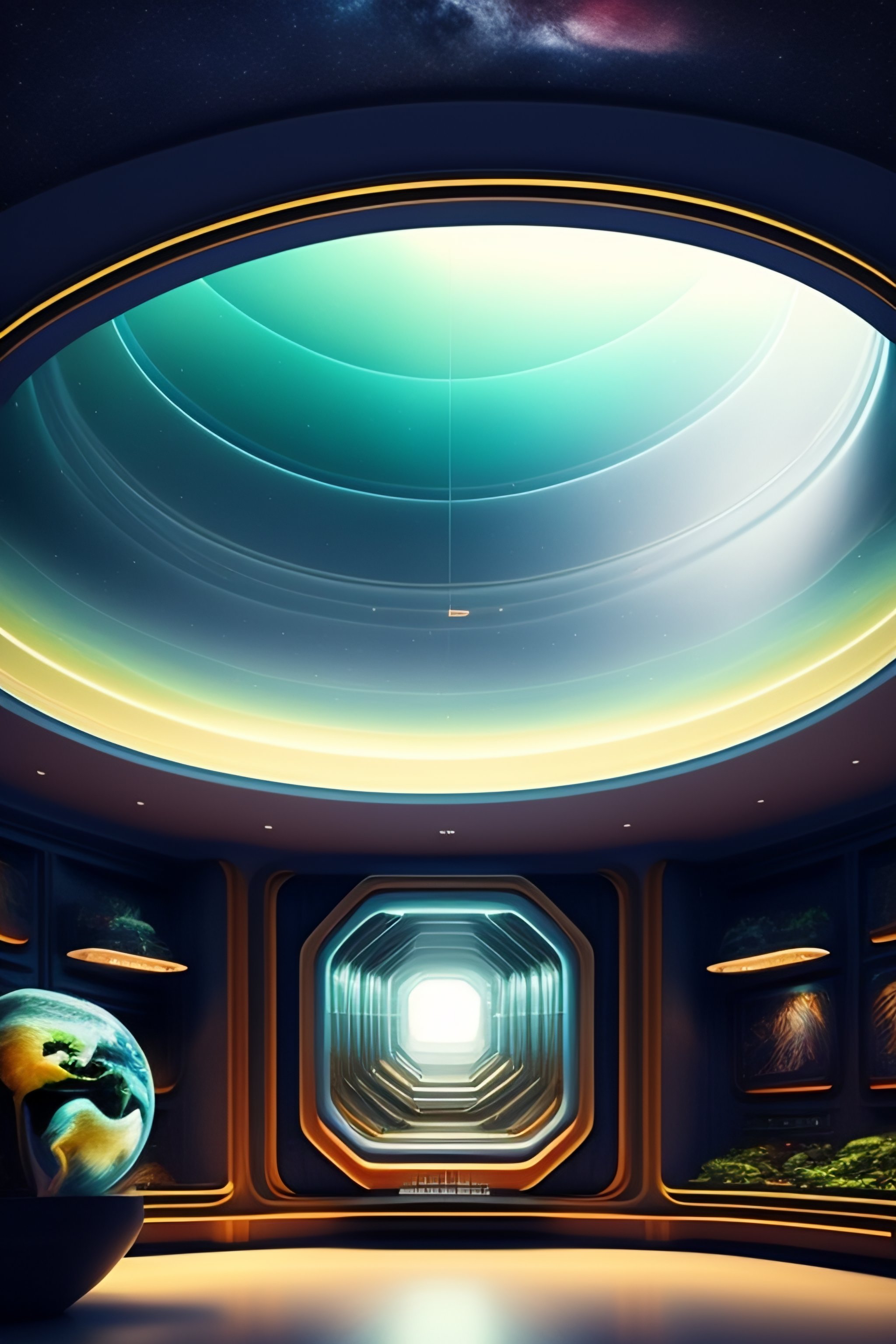 Lexica - A spacial station indoor earth vision