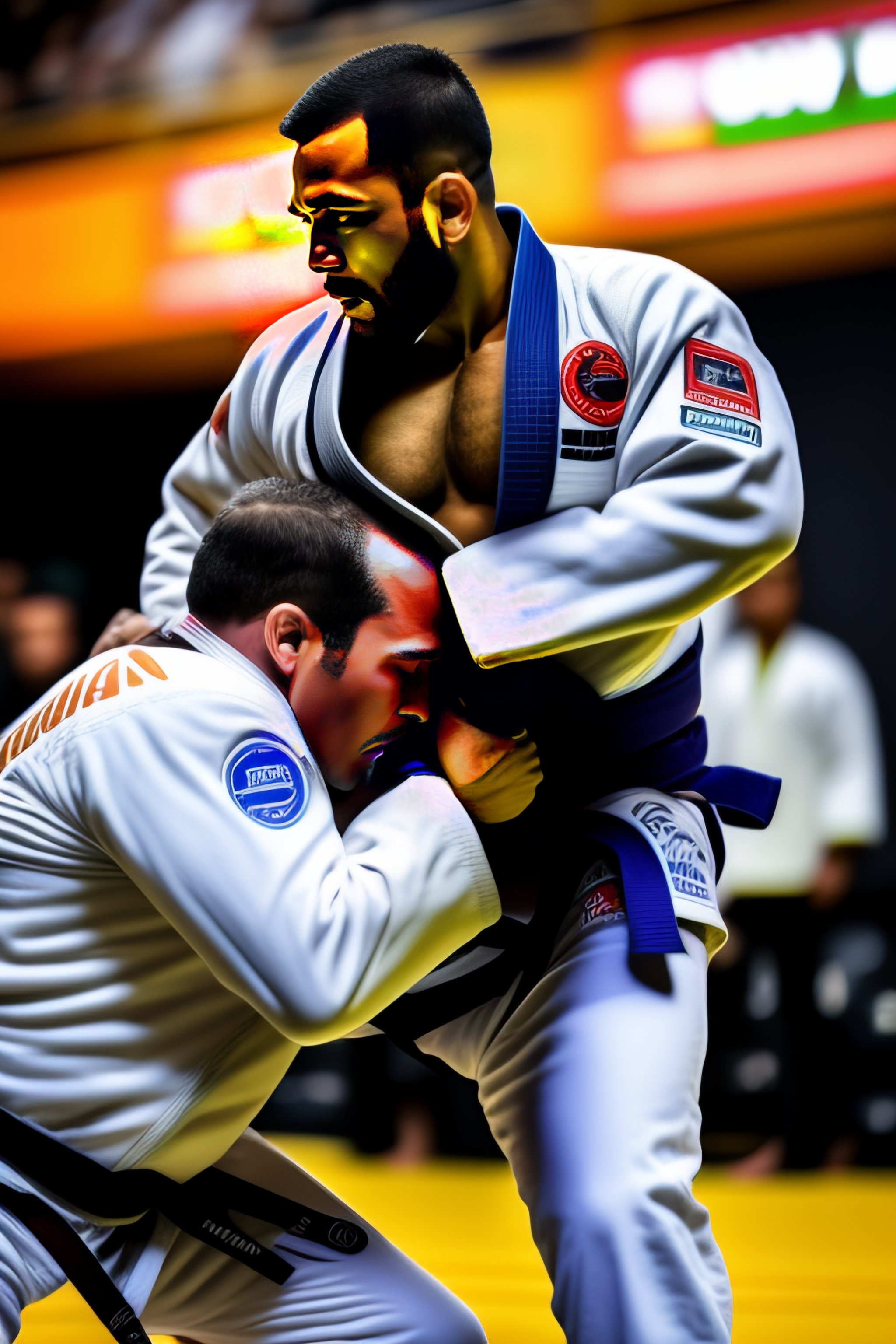 Lexica - Two men in a brazilian jiu jitsu competition and one of the ...