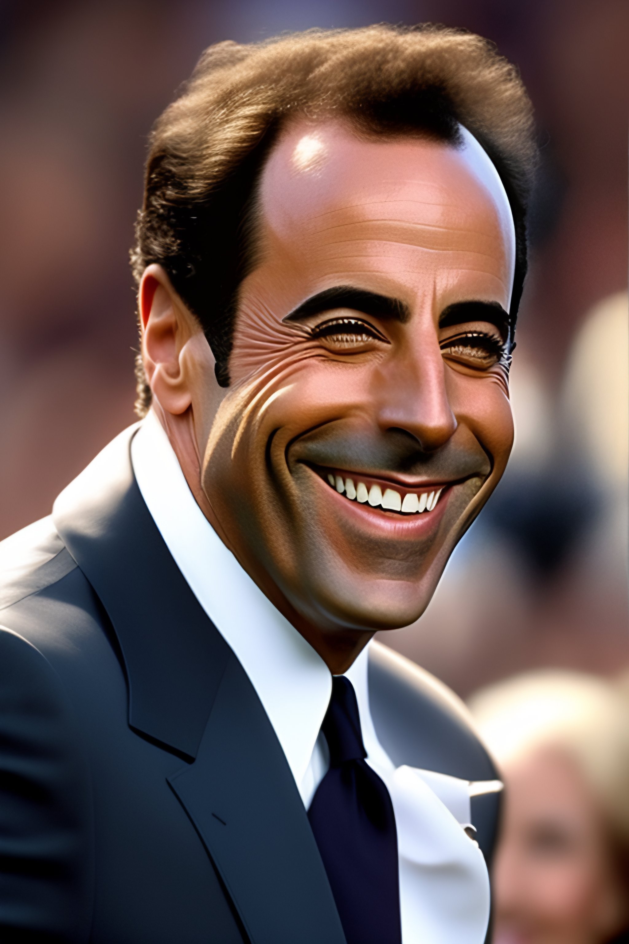 Lexica - Jerry seinfeld shrugging and smiling