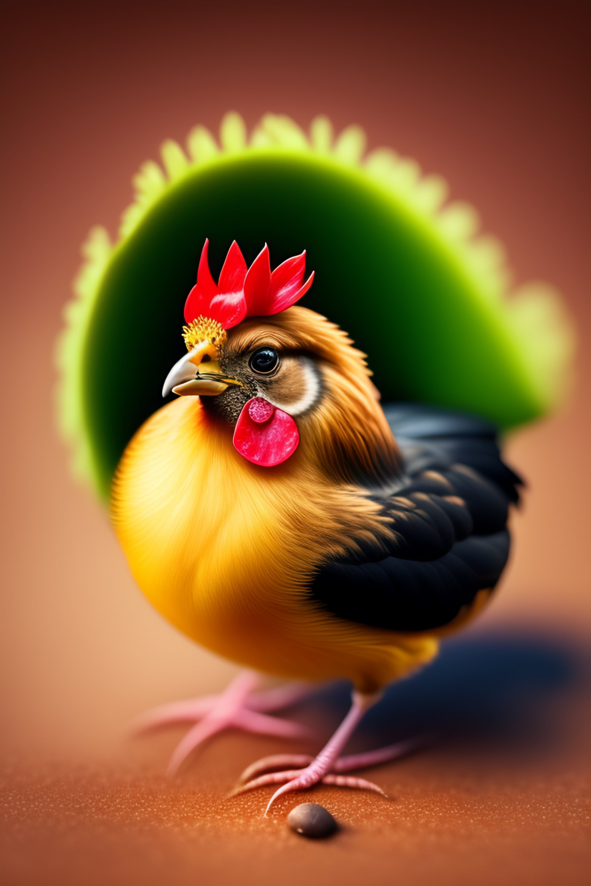 Lexica - Chicken born from a flower