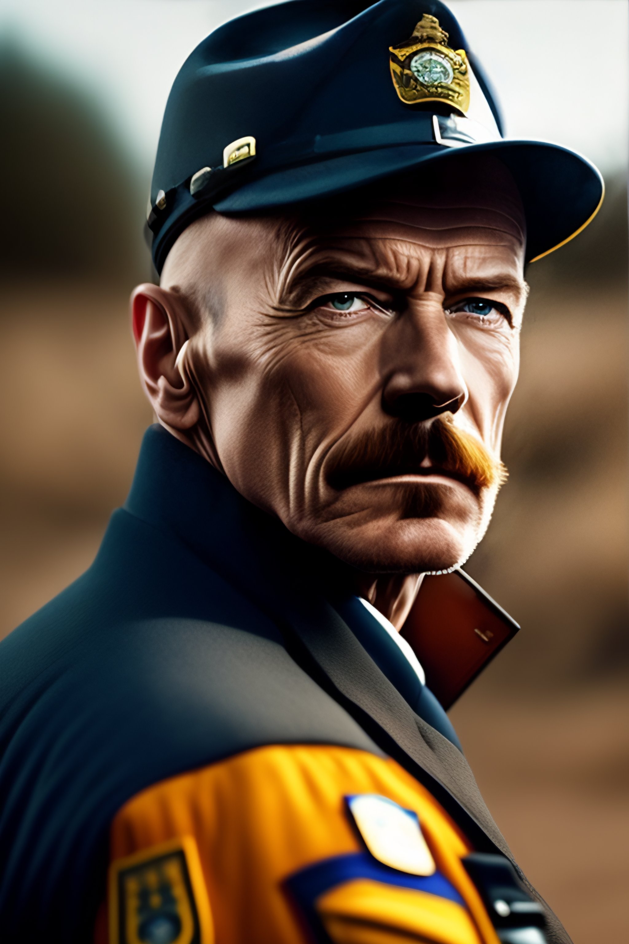 Lexica - Walter white in a police uniform.