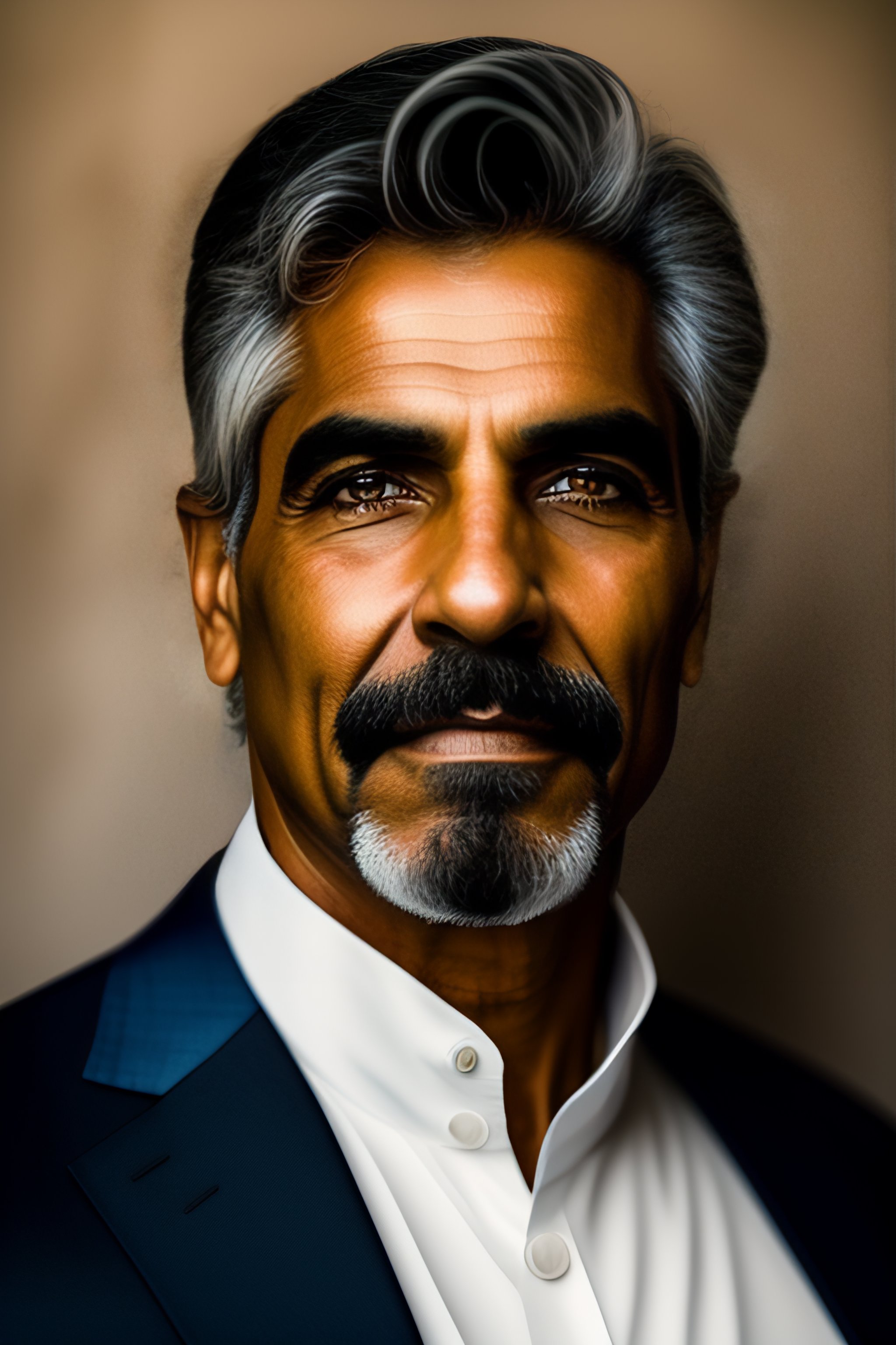 Lexica - Portrait of a brazilian male lawyer midle aged with goatee