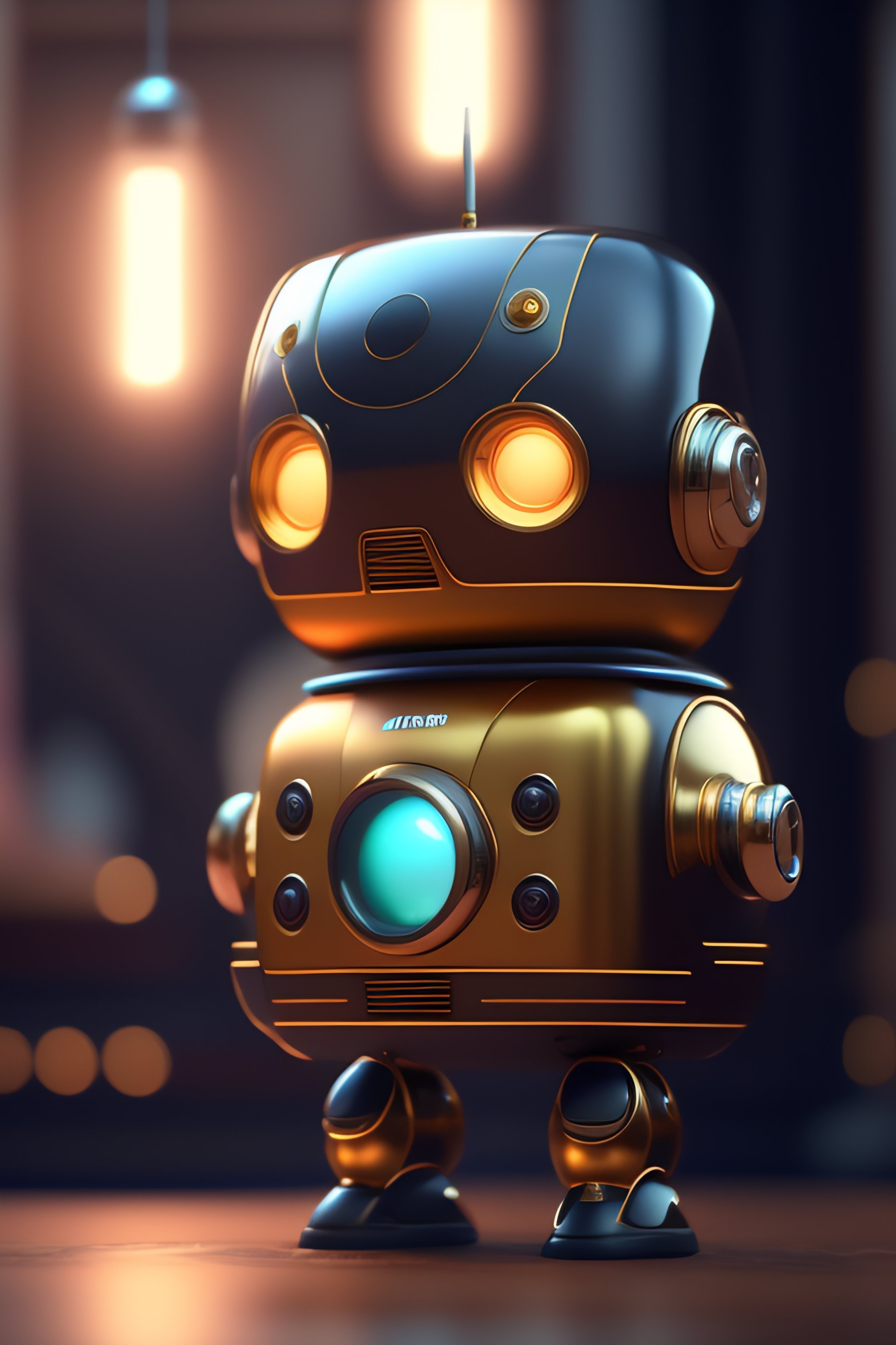 Lexica - Electronik robot and ofice ,unreal engine, cozy indoor ...