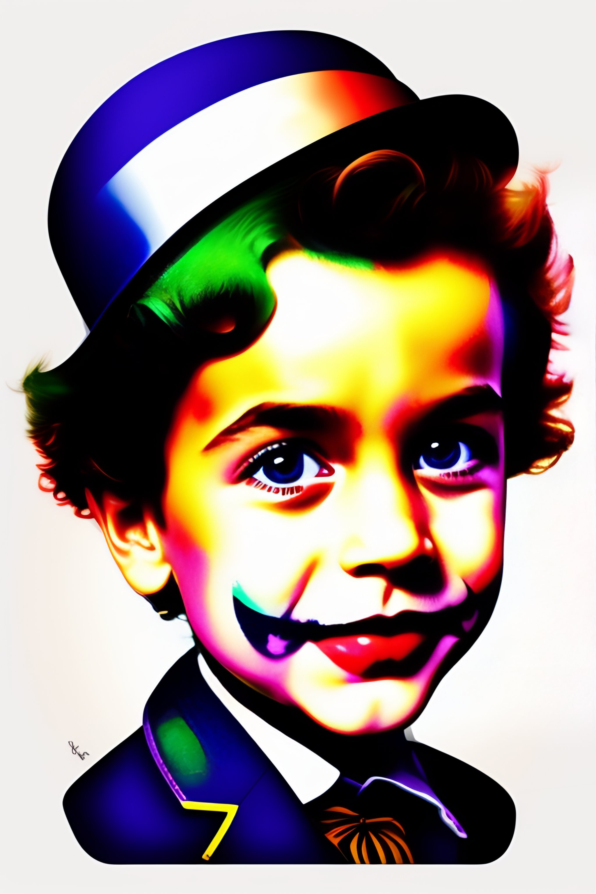 Lexica - A cute joker face, kid ,2d Cartoonized, Vintage, bust ...