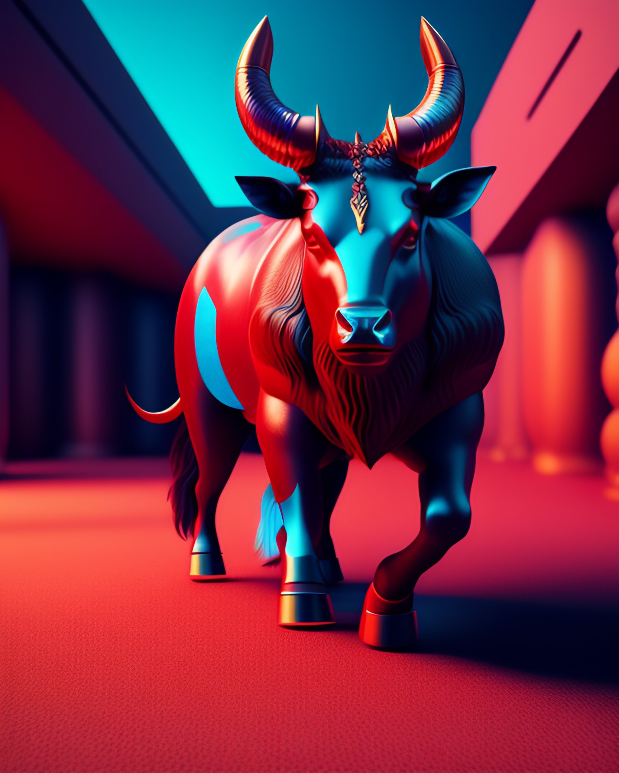 Lexica - A Minotaur inside a maze, human body, 2 legs, hands. hold ...