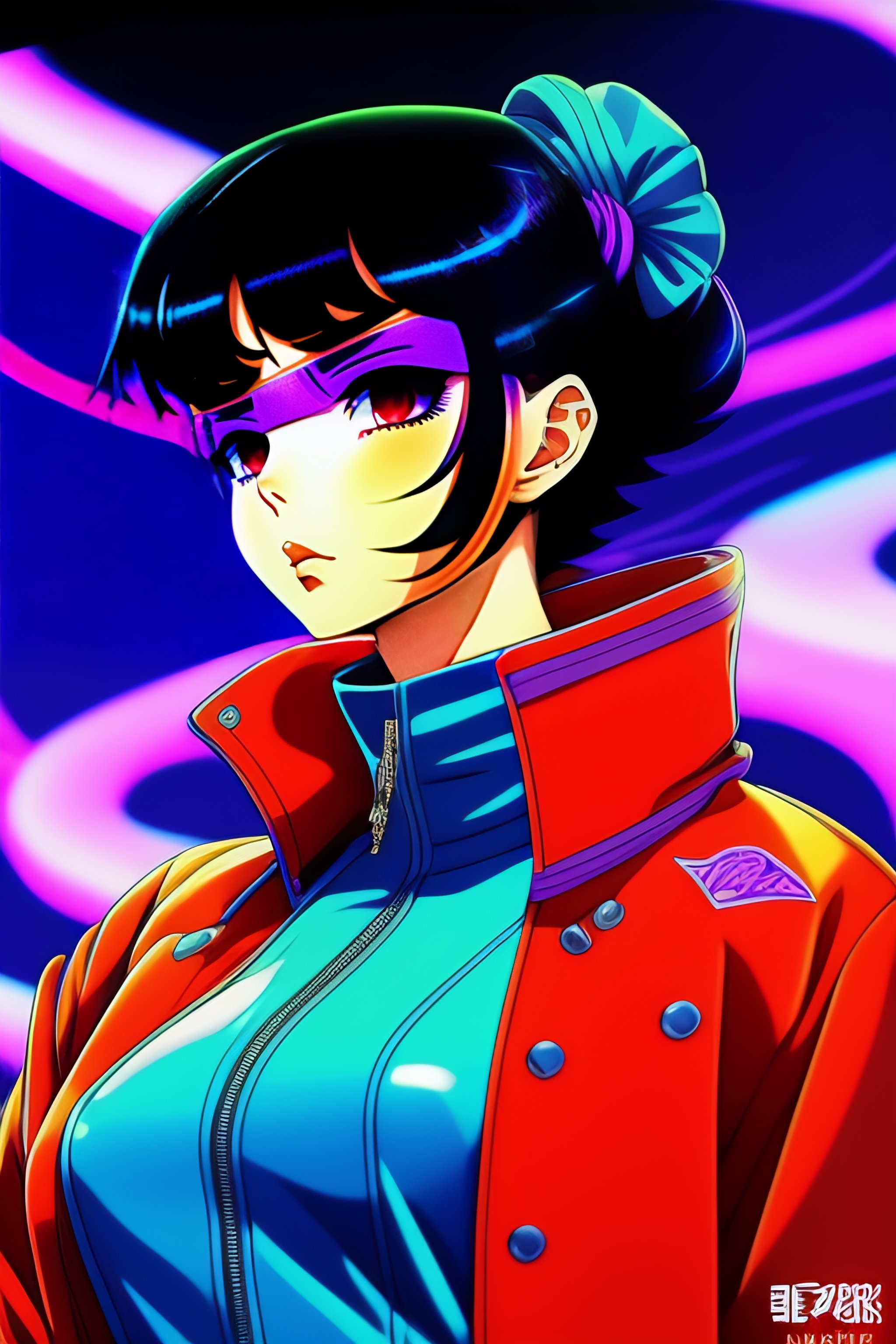 Lexica - Haute couture in the style of 90's vintage anime, neon, akira ...