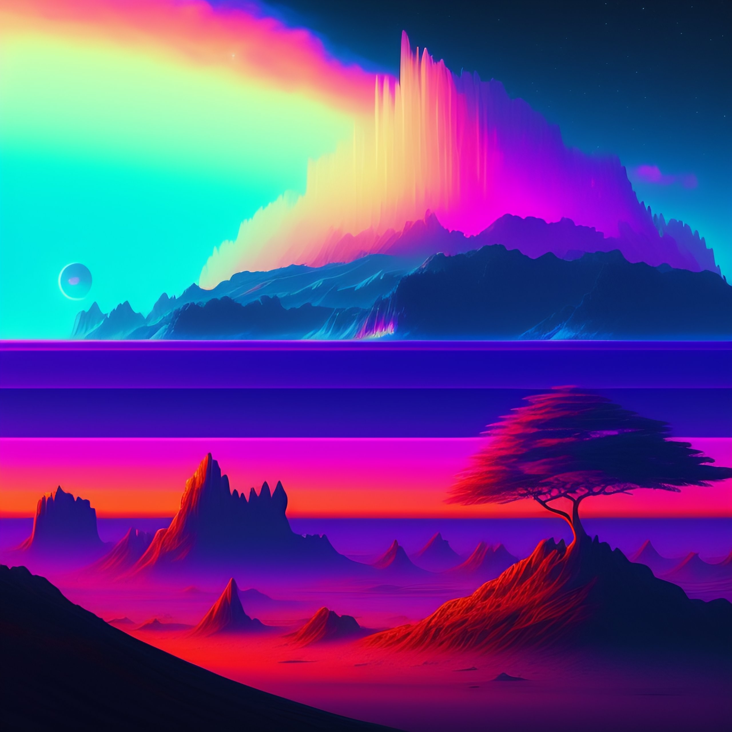 Lexica - 80s landscape photo, ET, goonies, retrowave, synthwave