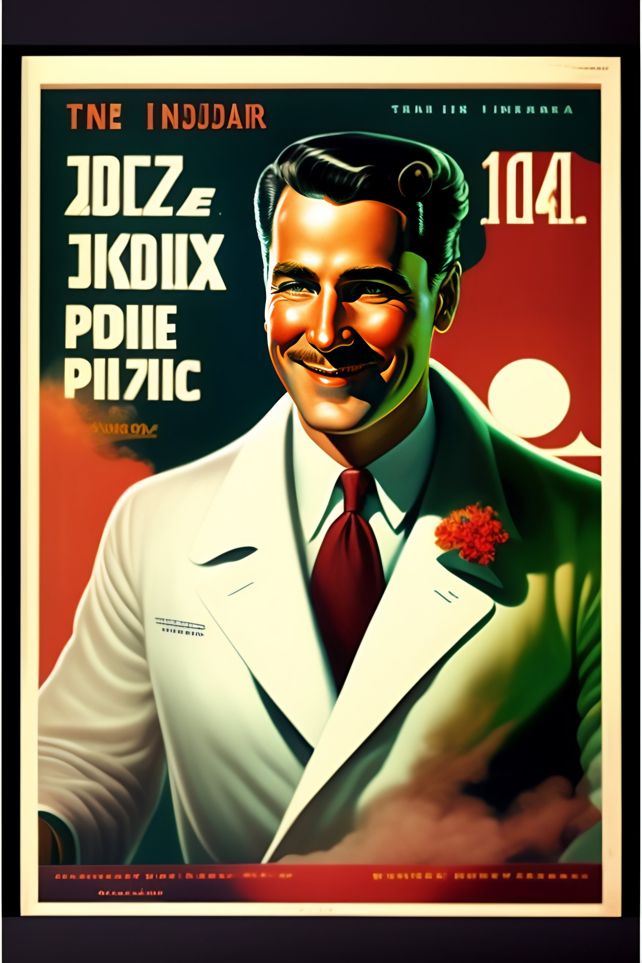 Lexica - 1945 pulp magazine poster of a middle aged man doctor in a ...