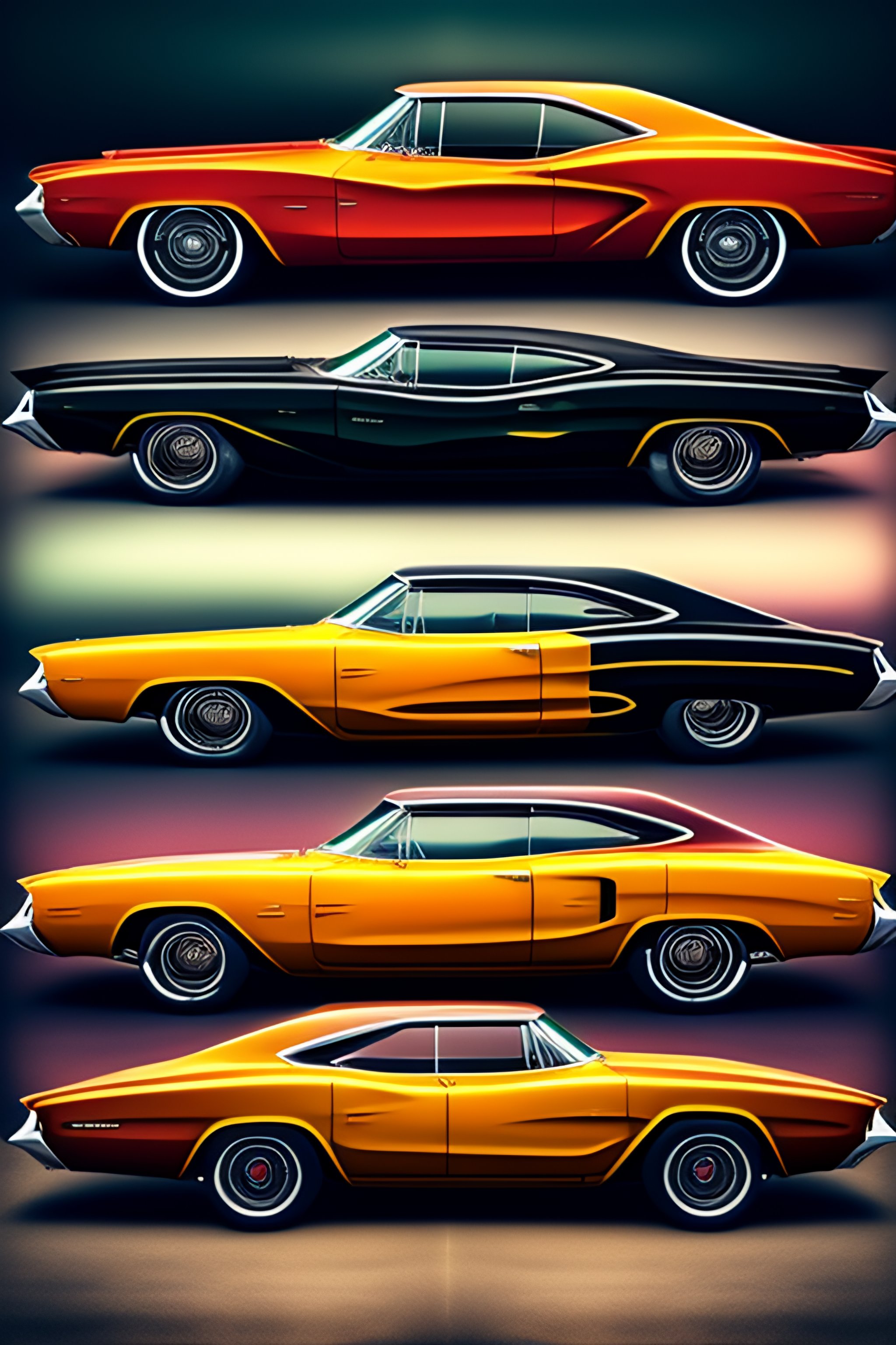 Lexica - Teddy's collection of Dodge Chargers.