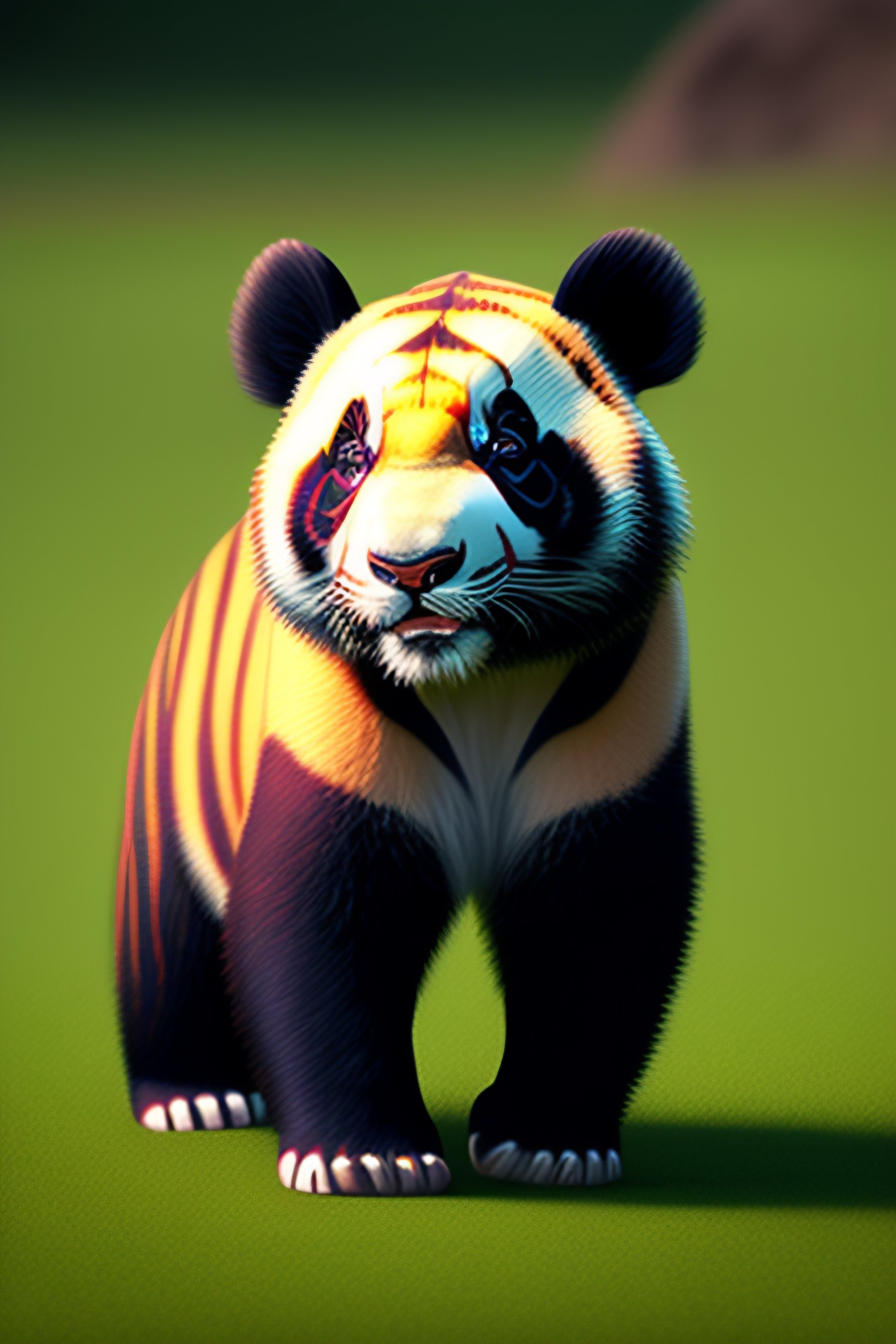 Lexica - Tiger panda mix cute