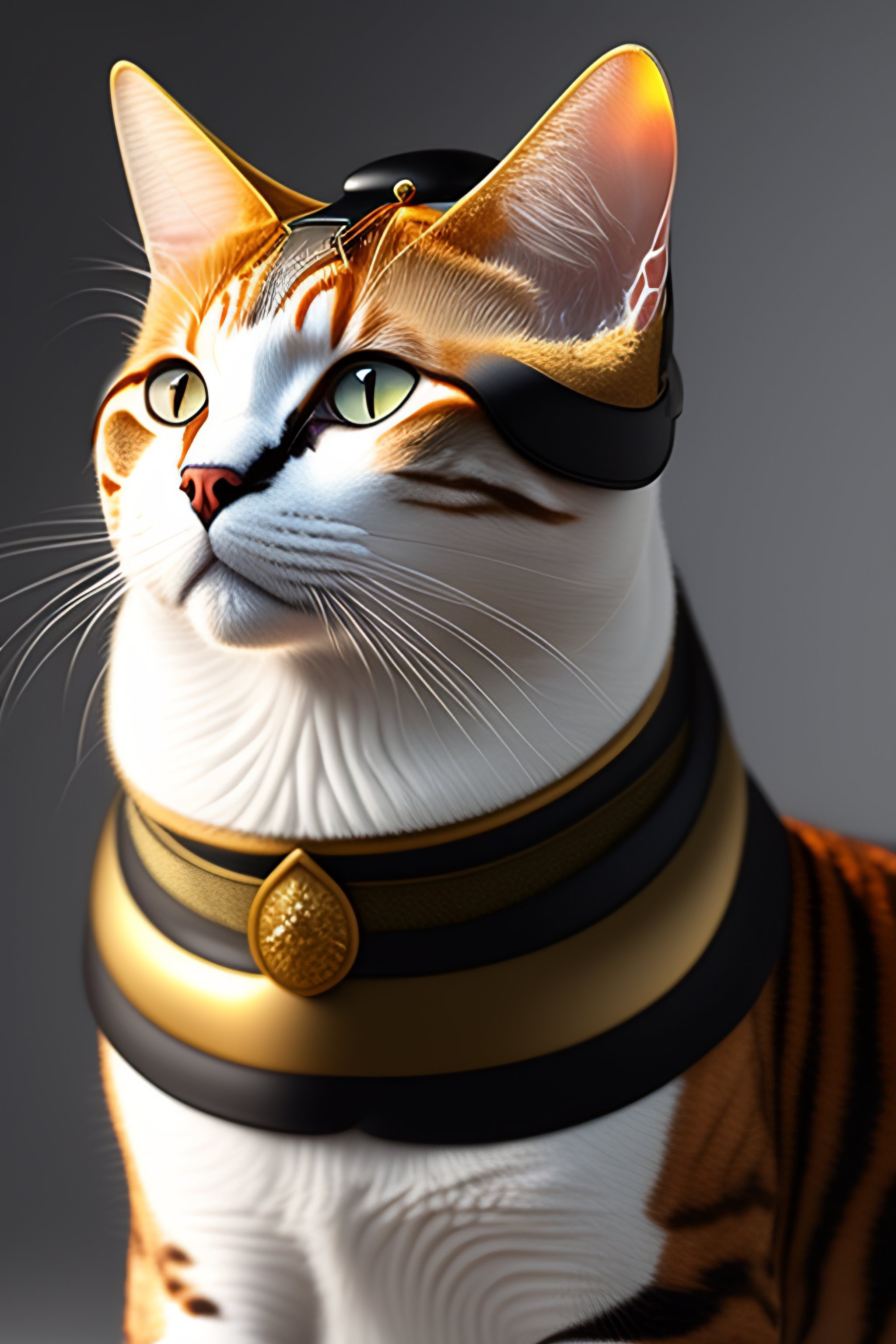 Lexica - A stylish cat soldier. helmet with ears