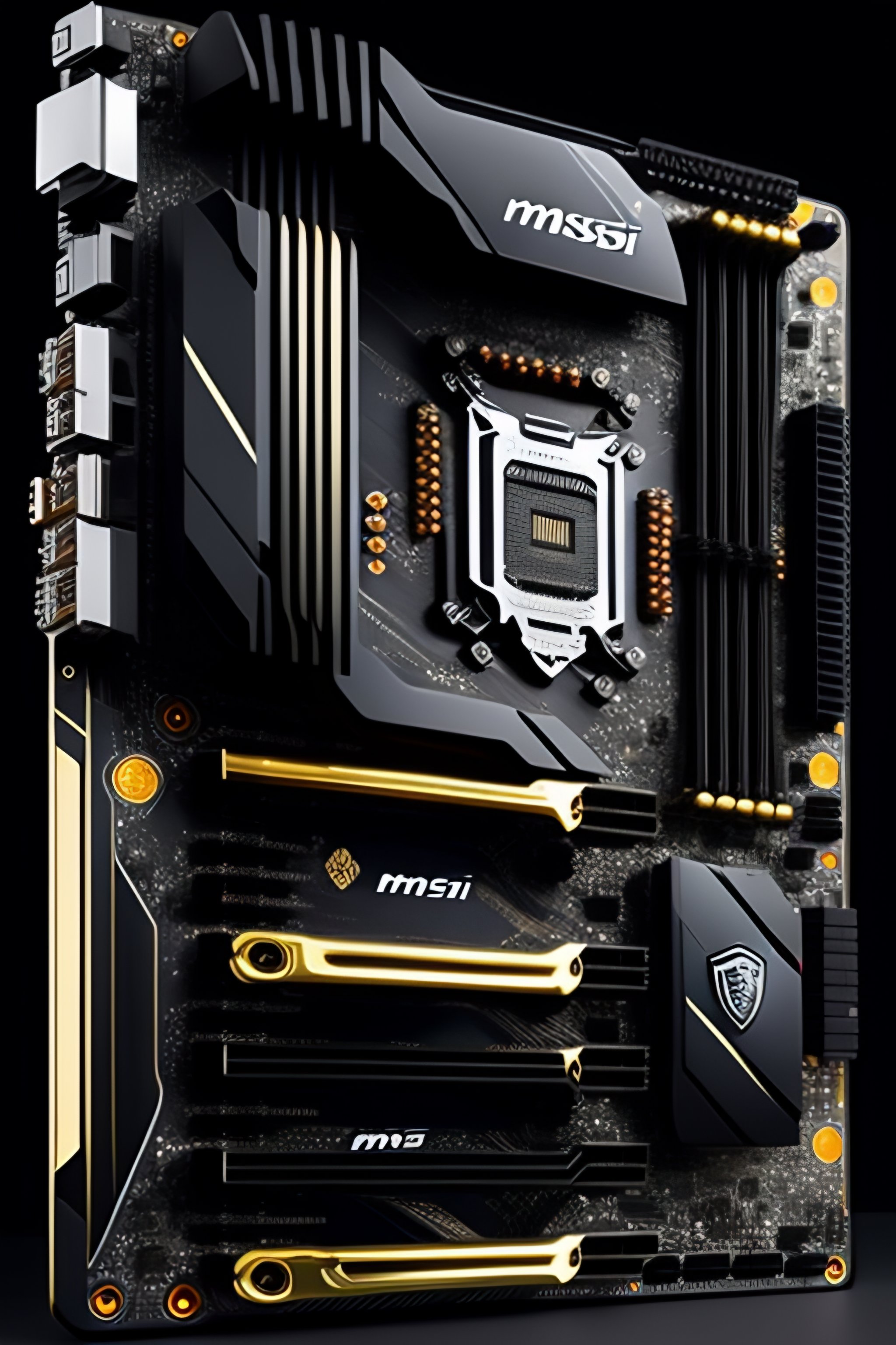 Lexica - MSI brand futuristic style motherboard, 8k and realistic mode