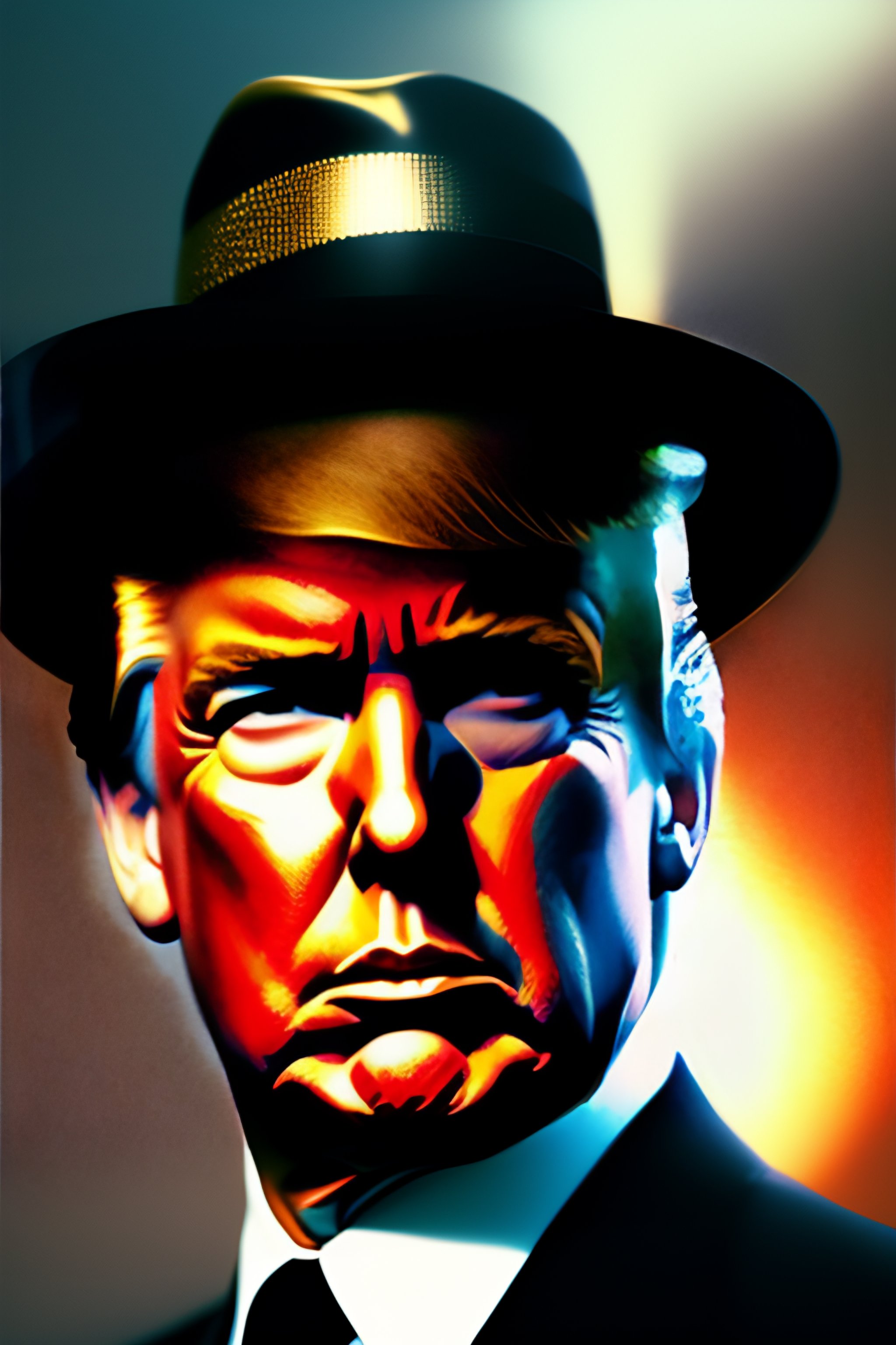 Lexica - Donald trump, blade runner style