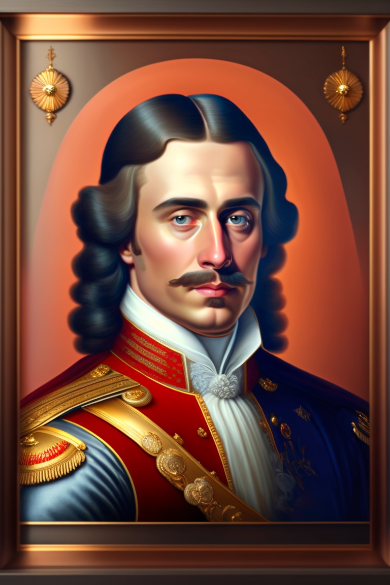 Lexica - An aesthetic, hyper detailed portrait of a Peter the Great ...