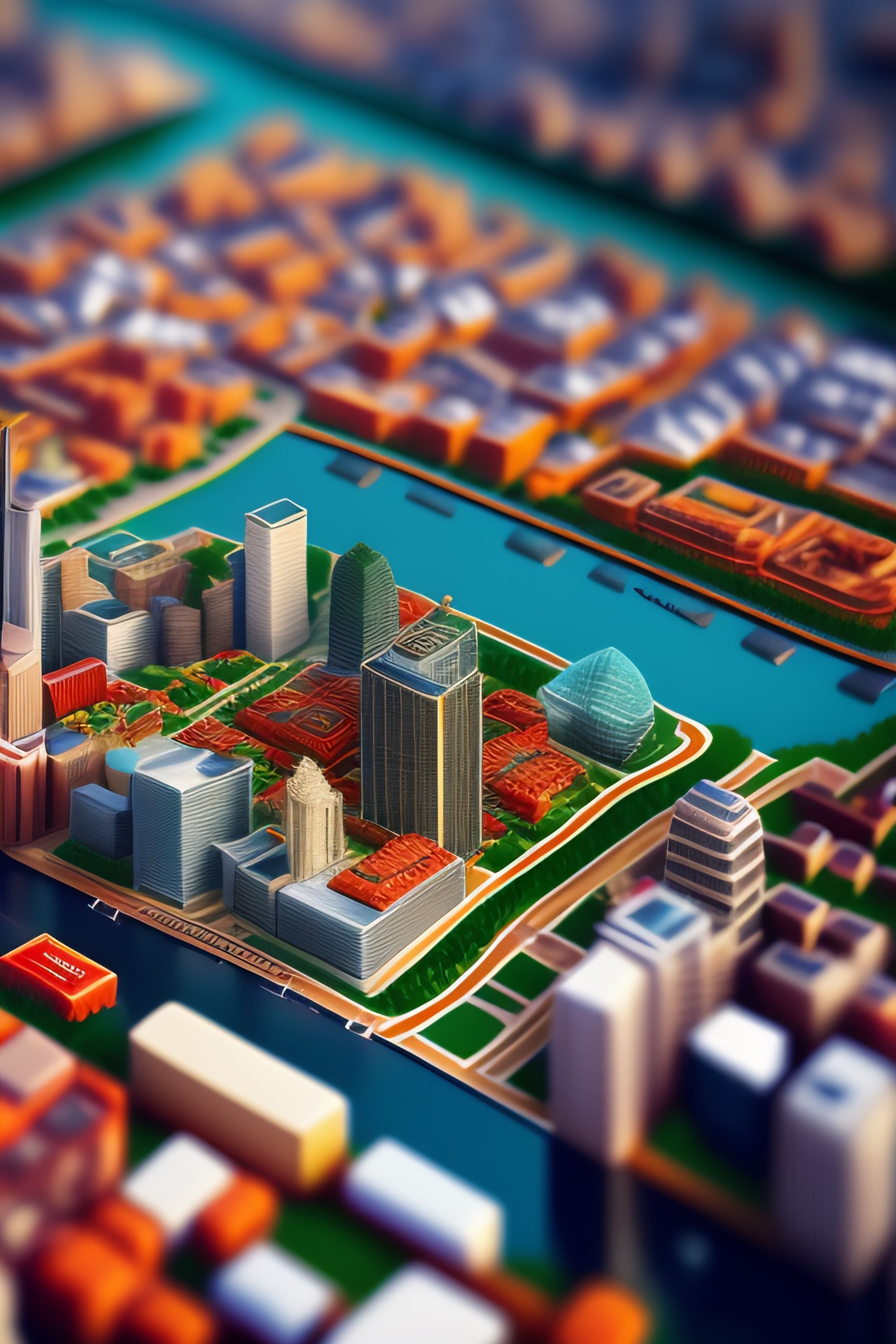 Lexica - Map of a modern european city, google maps