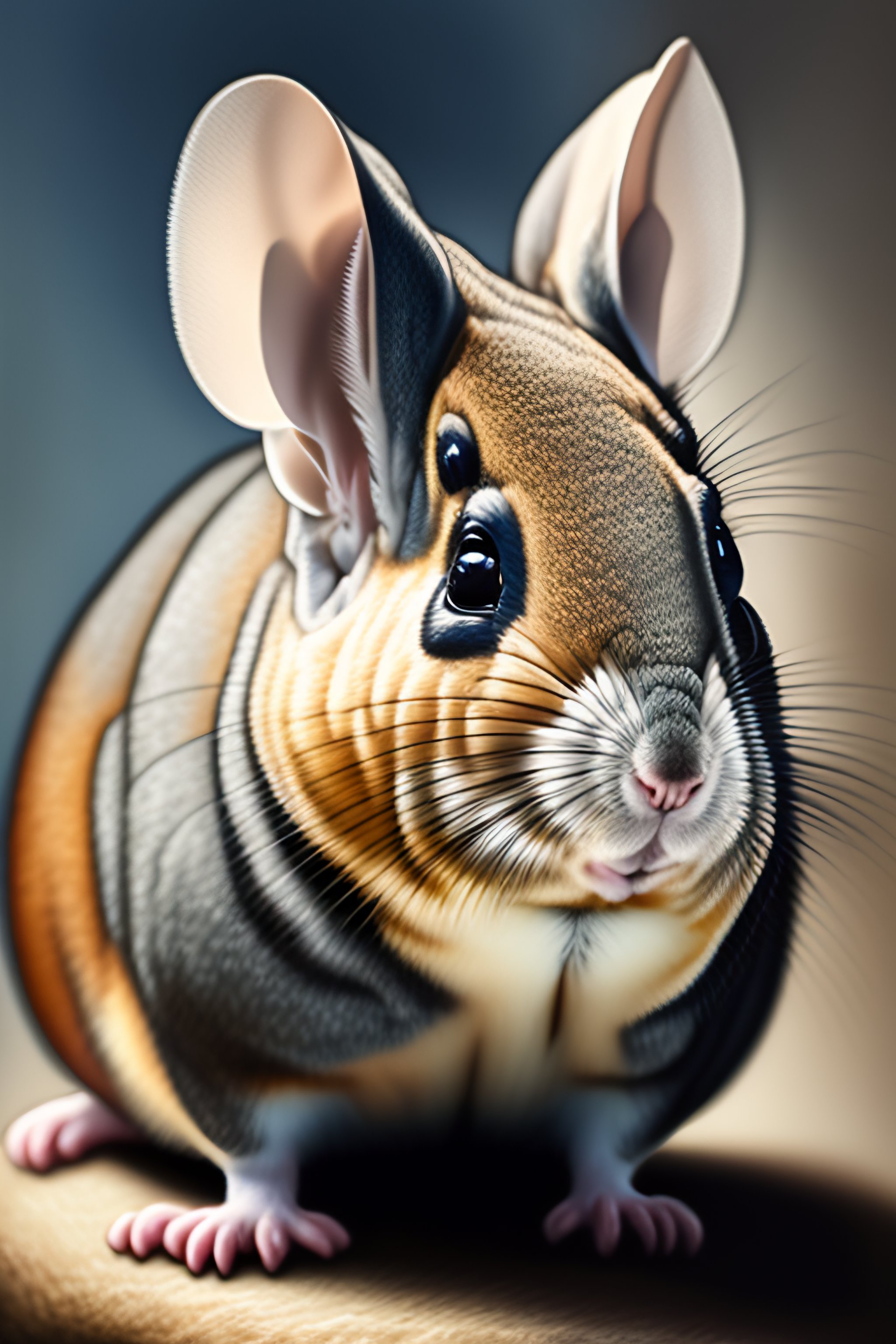 Lexica - A realistic drawing of a chinchilla